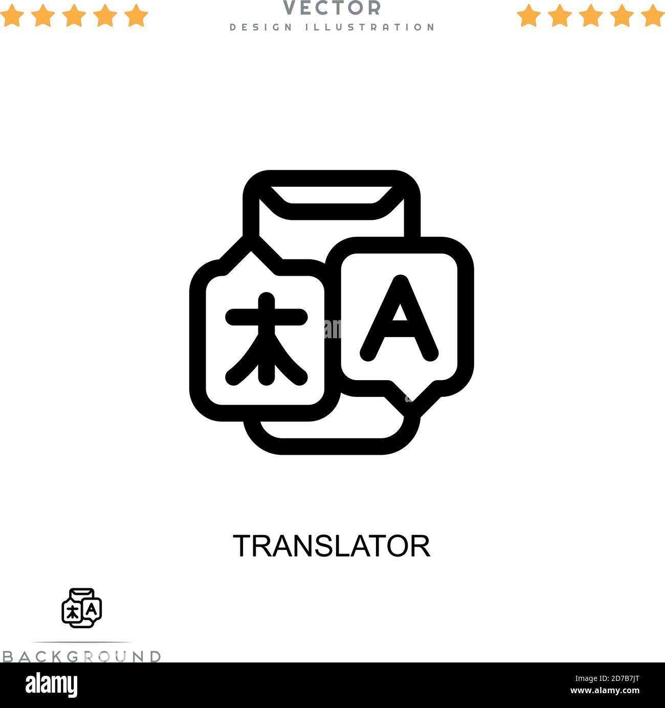 Translator icon. Simple element from digital disruption collection ...
