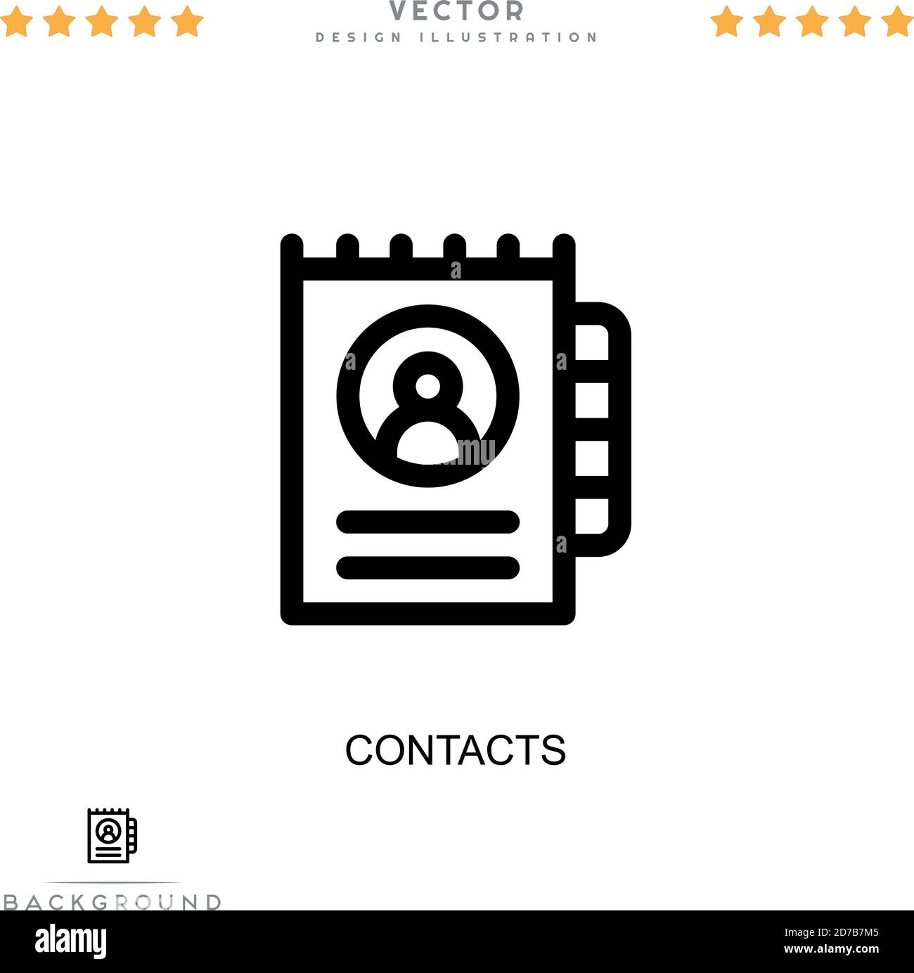 Contacts icon. Simple element from digital disruption collection. Line ...