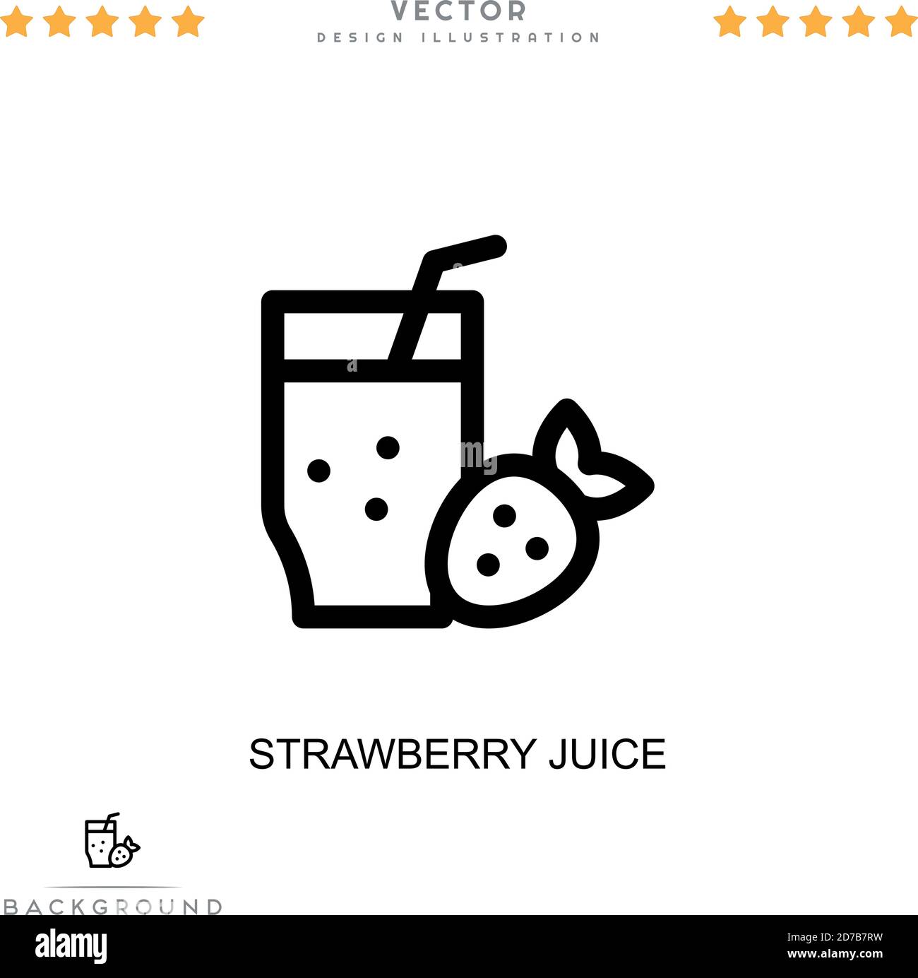 Strawberry juice icon. Simple element from digital disruption ...