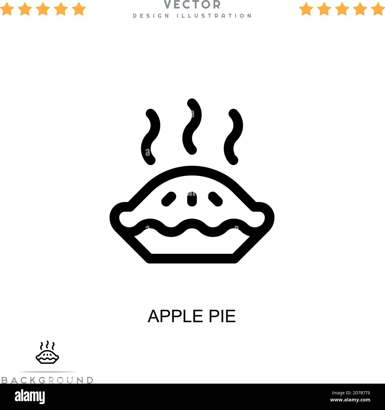 Apple pie with lattice Stock Vector Images - Alamy