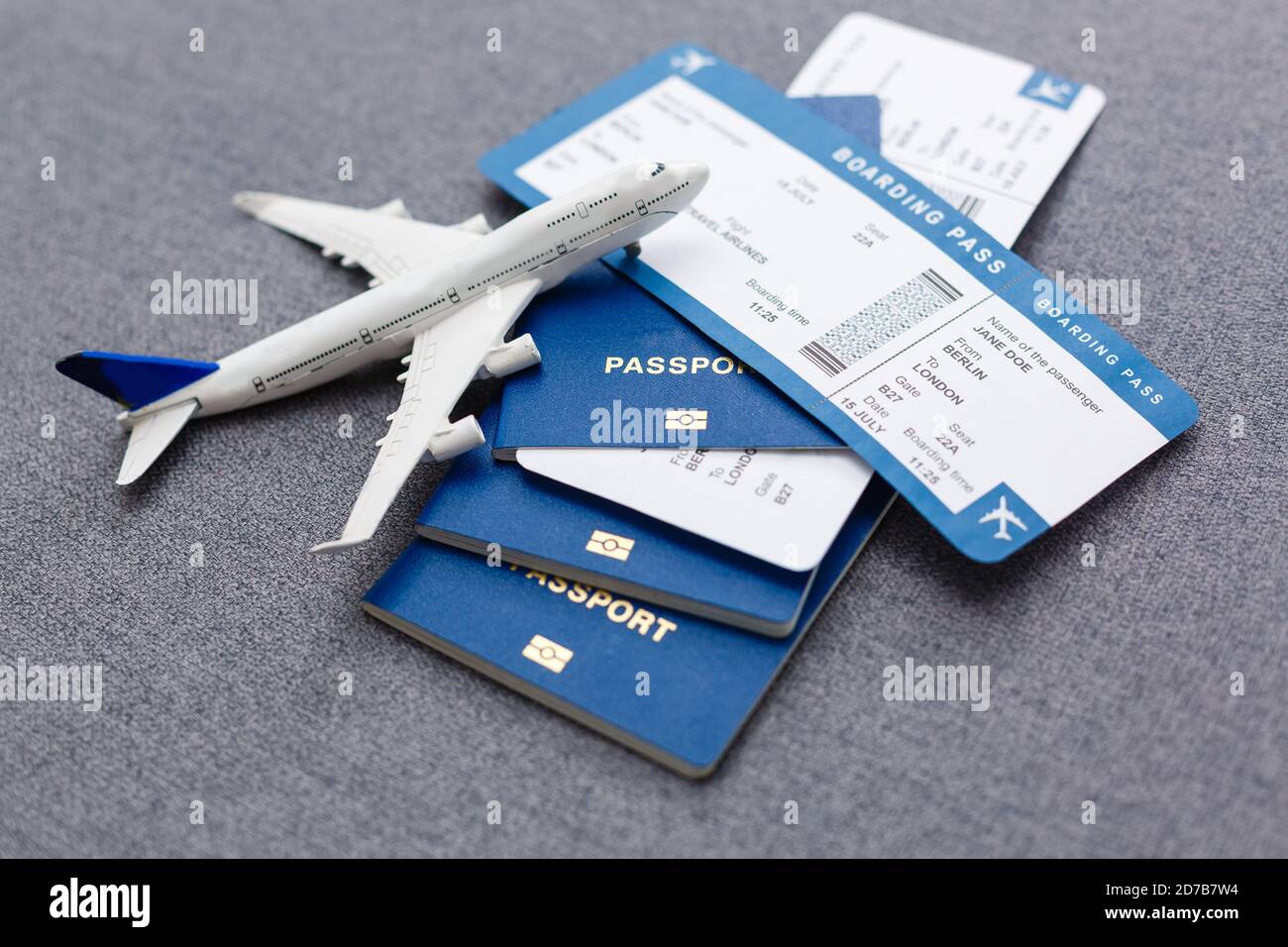 Macro shot of passport and boarding pass Stock Photo - Alamy