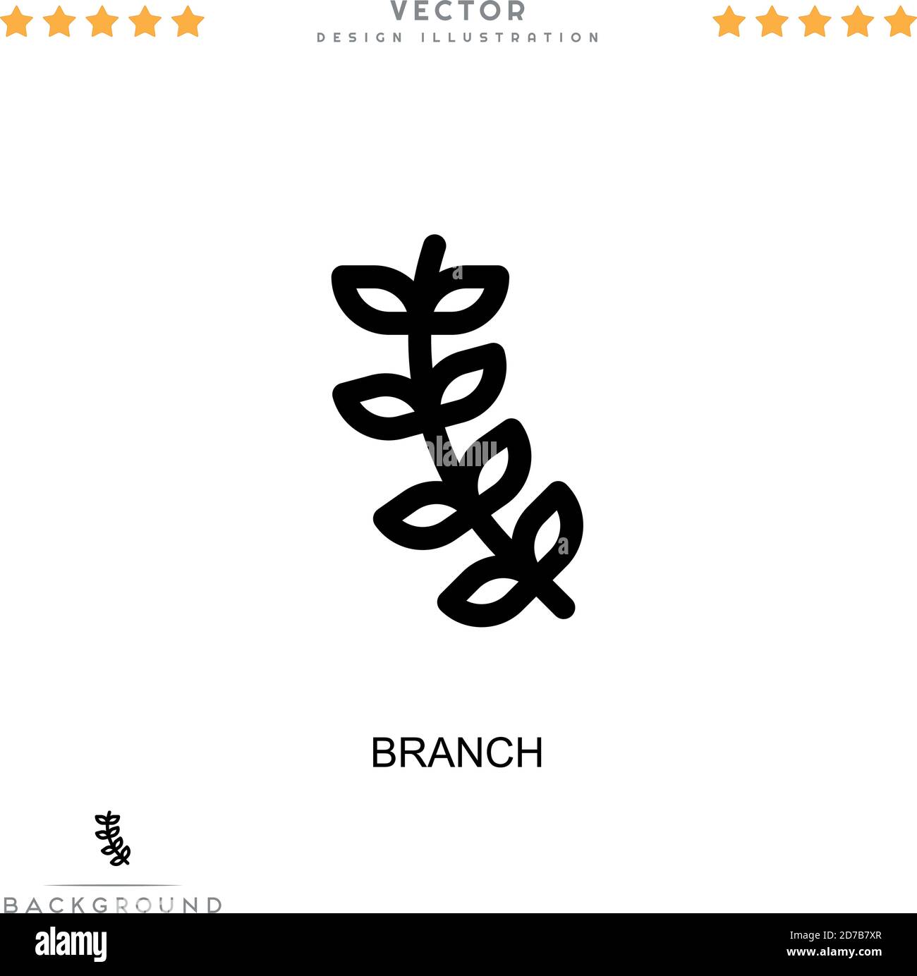 Branch icon. Simple element from digital disruption collection. Line ...