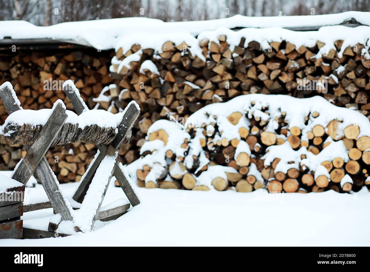 Winter landscape of country fields and roads Stock Photo - Alamy