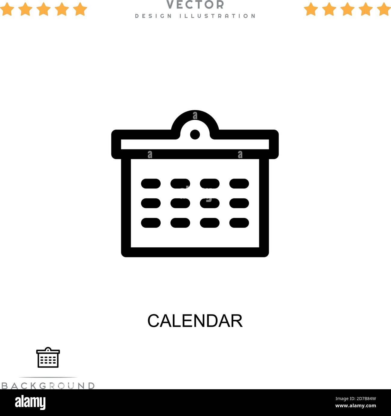 Calendar icon. Simple element from digital disruption collection. Line ...