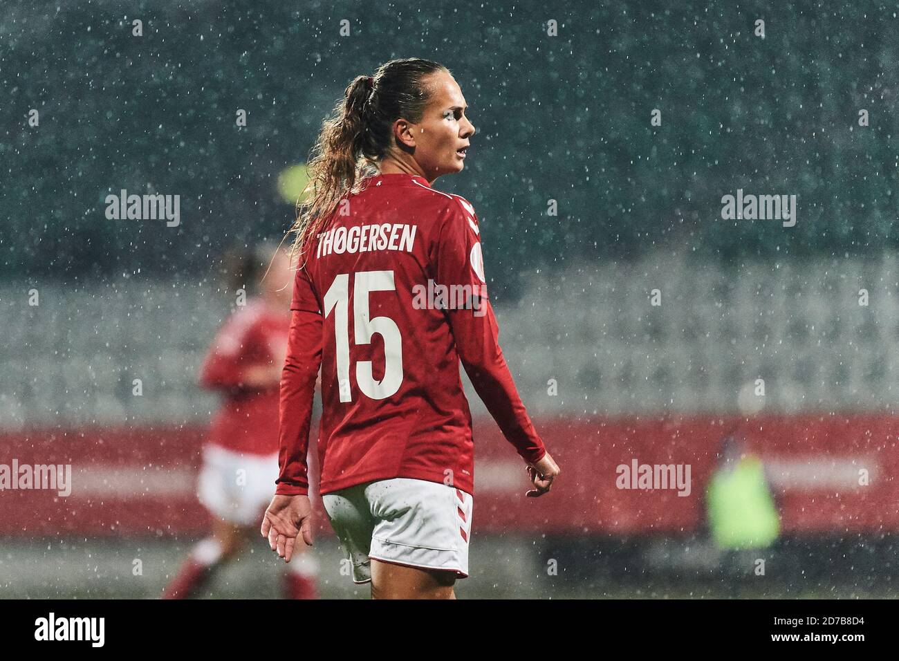 Viborg, Denmark. 21st Oct, 2020. Frederikke Thogersen (15) of Denmark ...