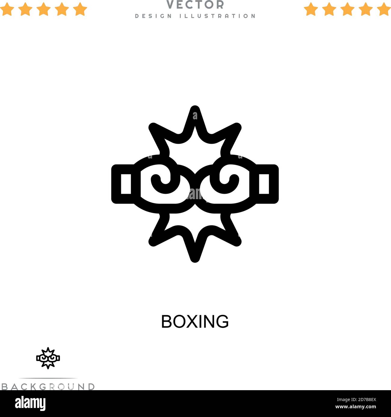 Boxing icon. Simple element from digital disruption collection. Line ...
