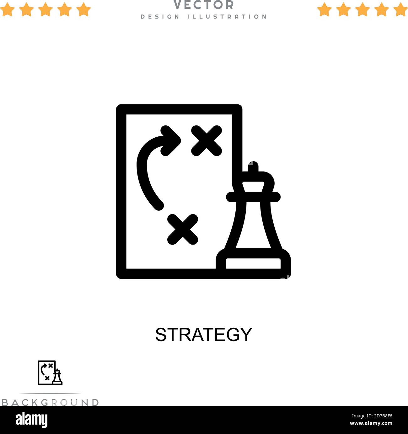 Strategy icon. Simple element from digital disruption collection. Line ...