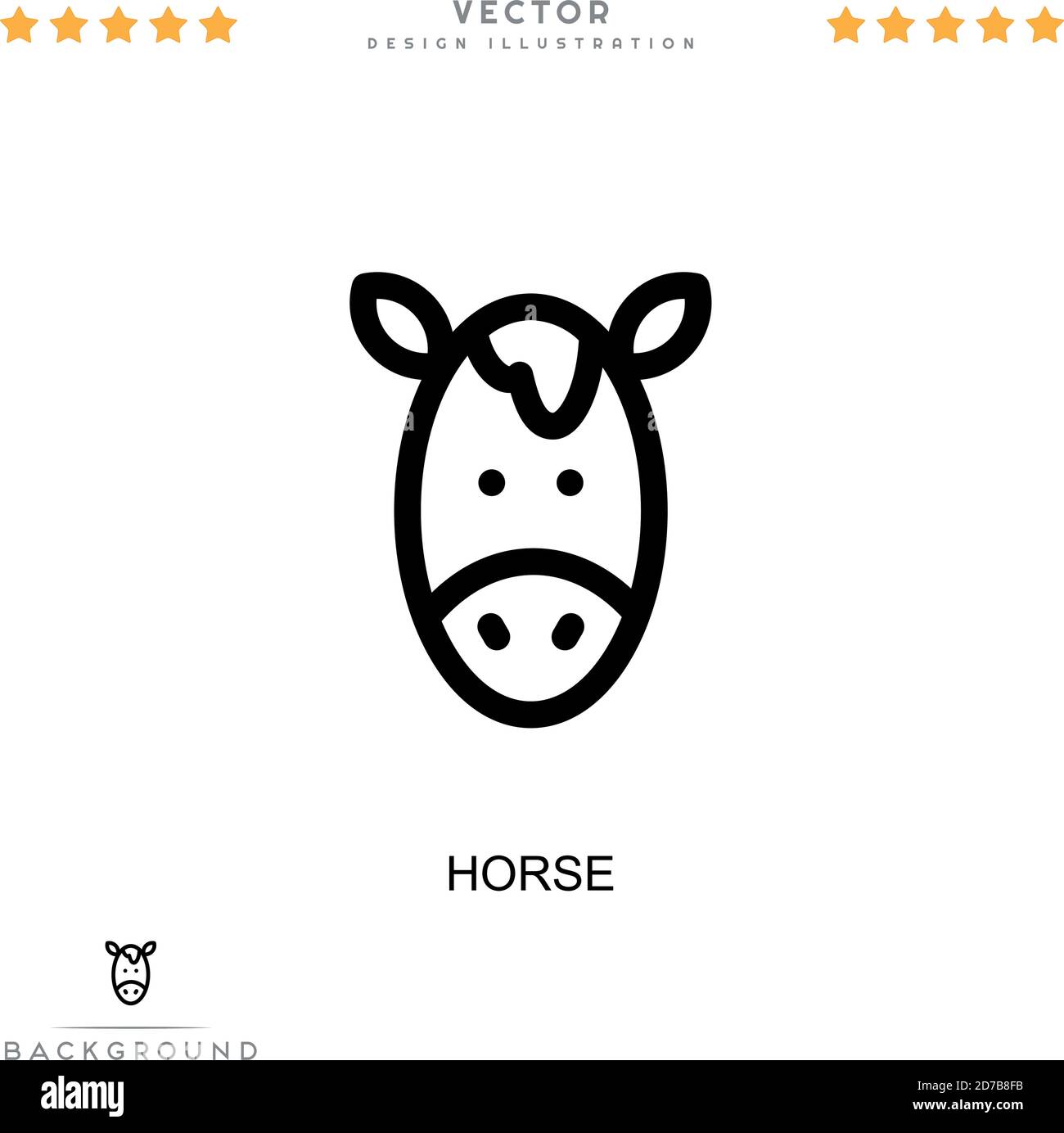 Horse icon. Simple element from digital disruption collection. Line ...