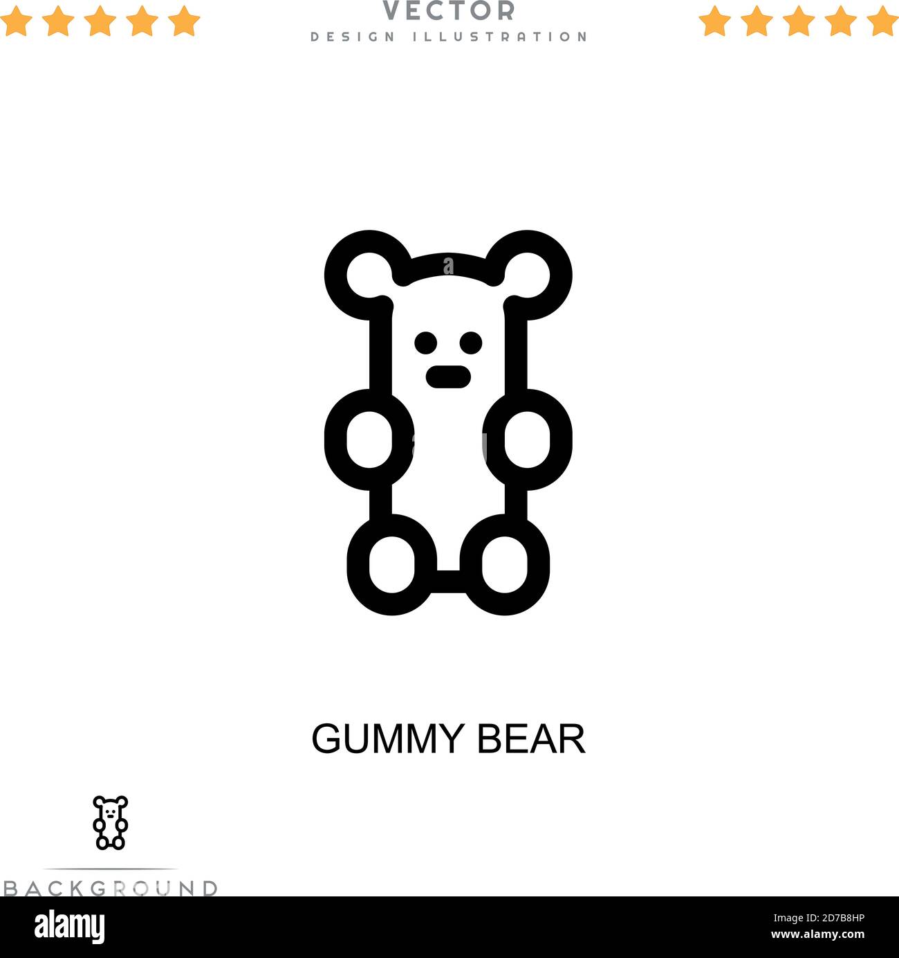 Gummy Bears Clipart Black And White
