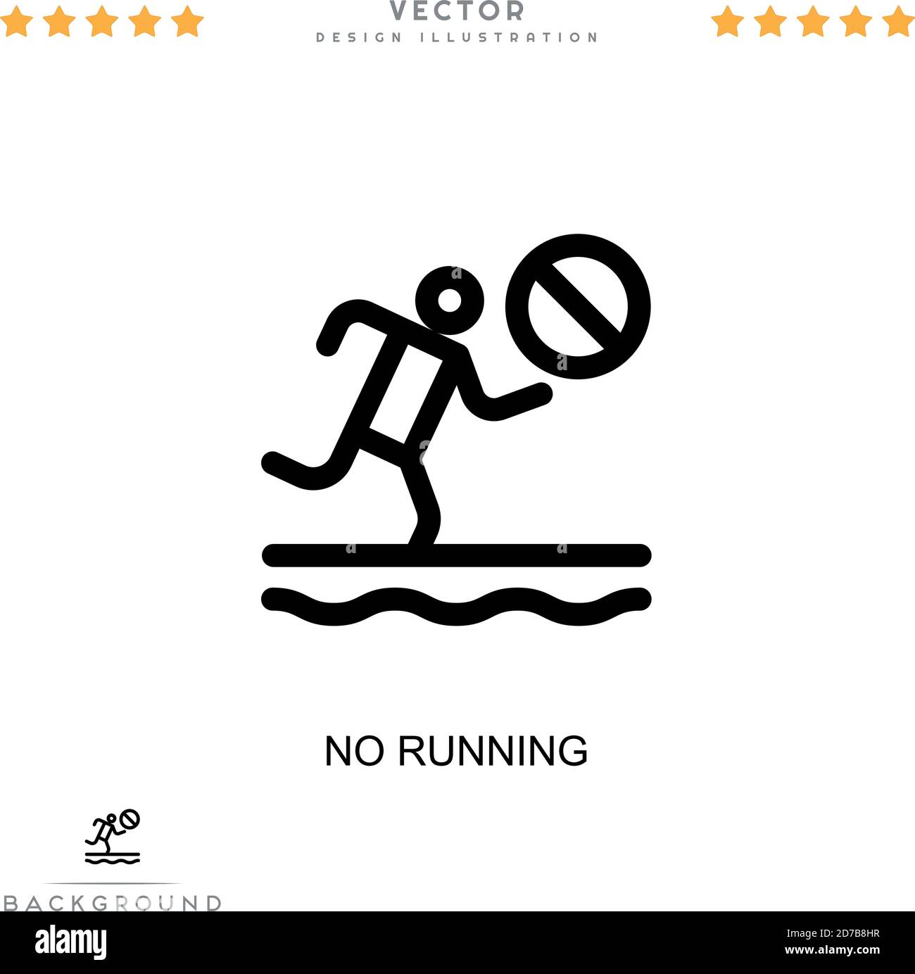 No running icon. Simple element from digital disruption collection ...