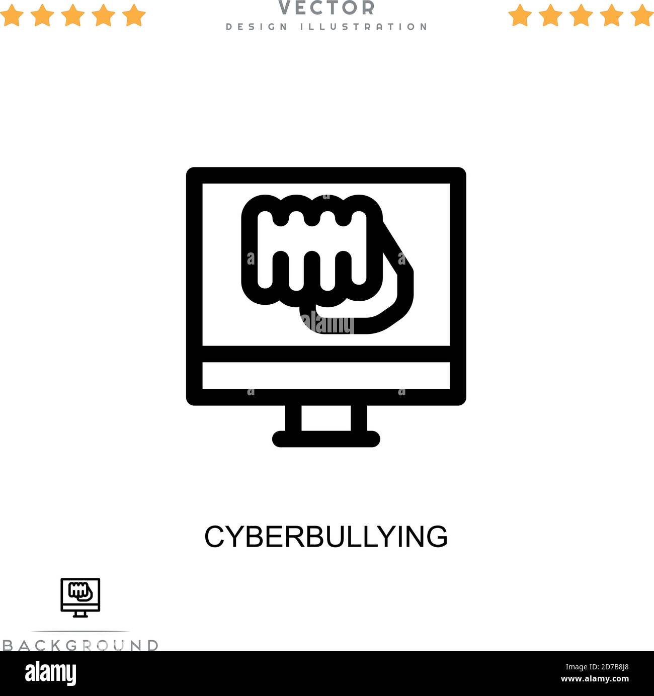 Cyberbullying icon. Simple element from digital disruption collection ...