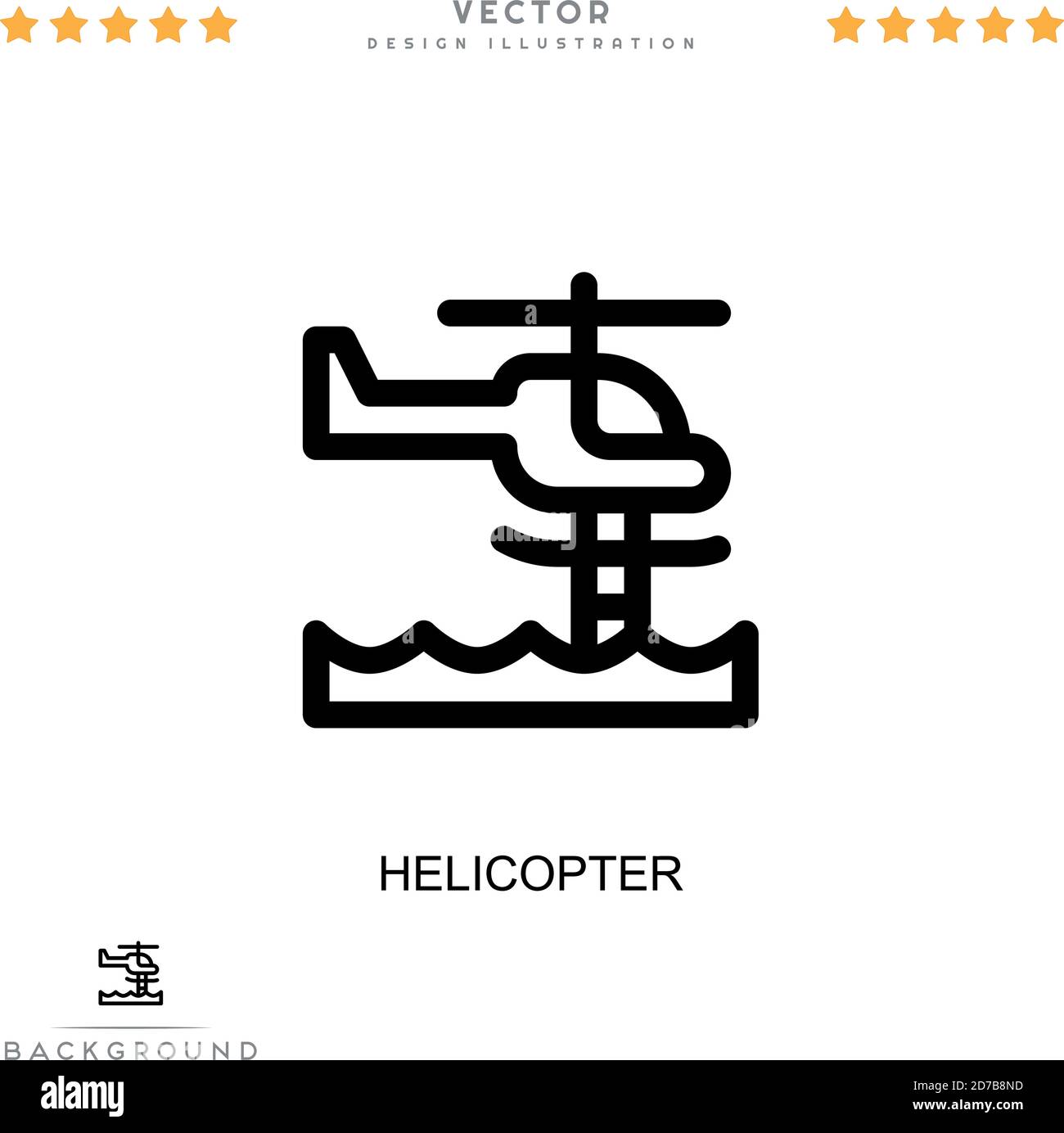Helicopter icon. Simple element from digital disruption collection ...