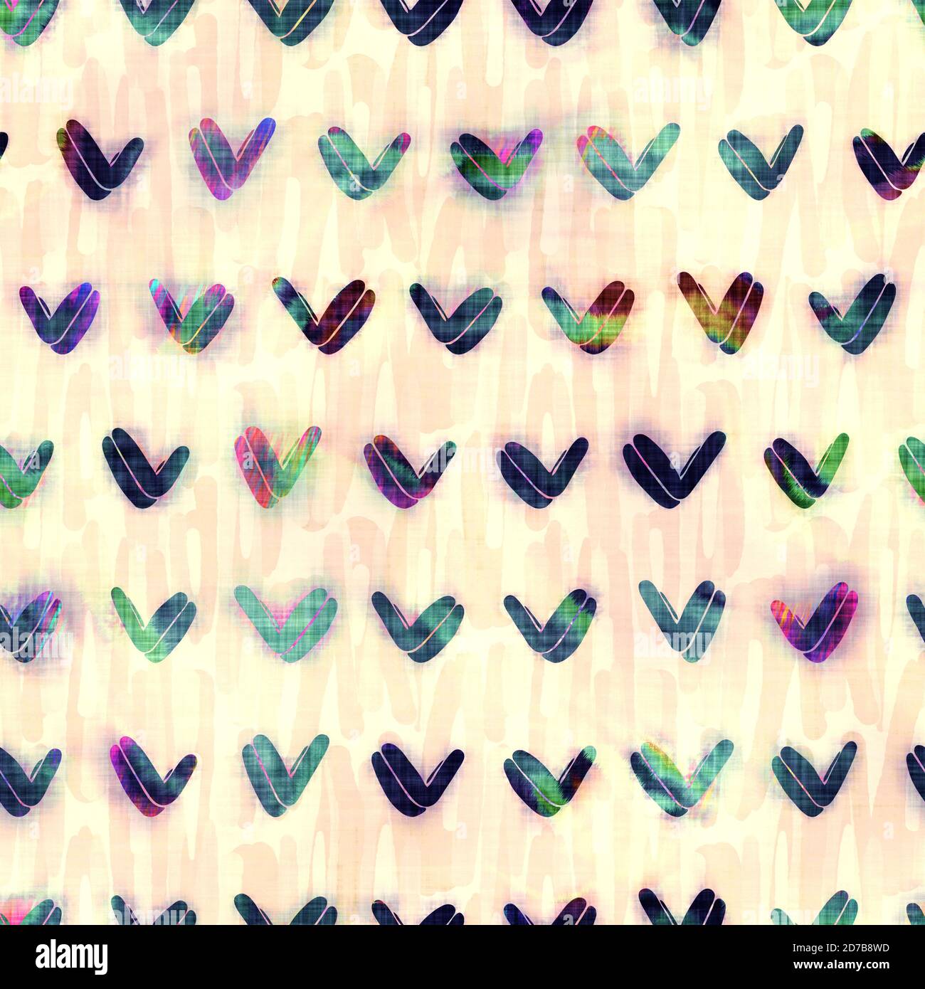 Blurry rainbow glitch artistic stripe texture background. Irregular ...