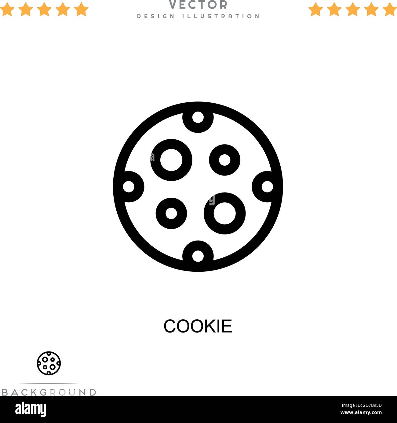 Cookie icon. Simple element from digital disruption collection. Line ...