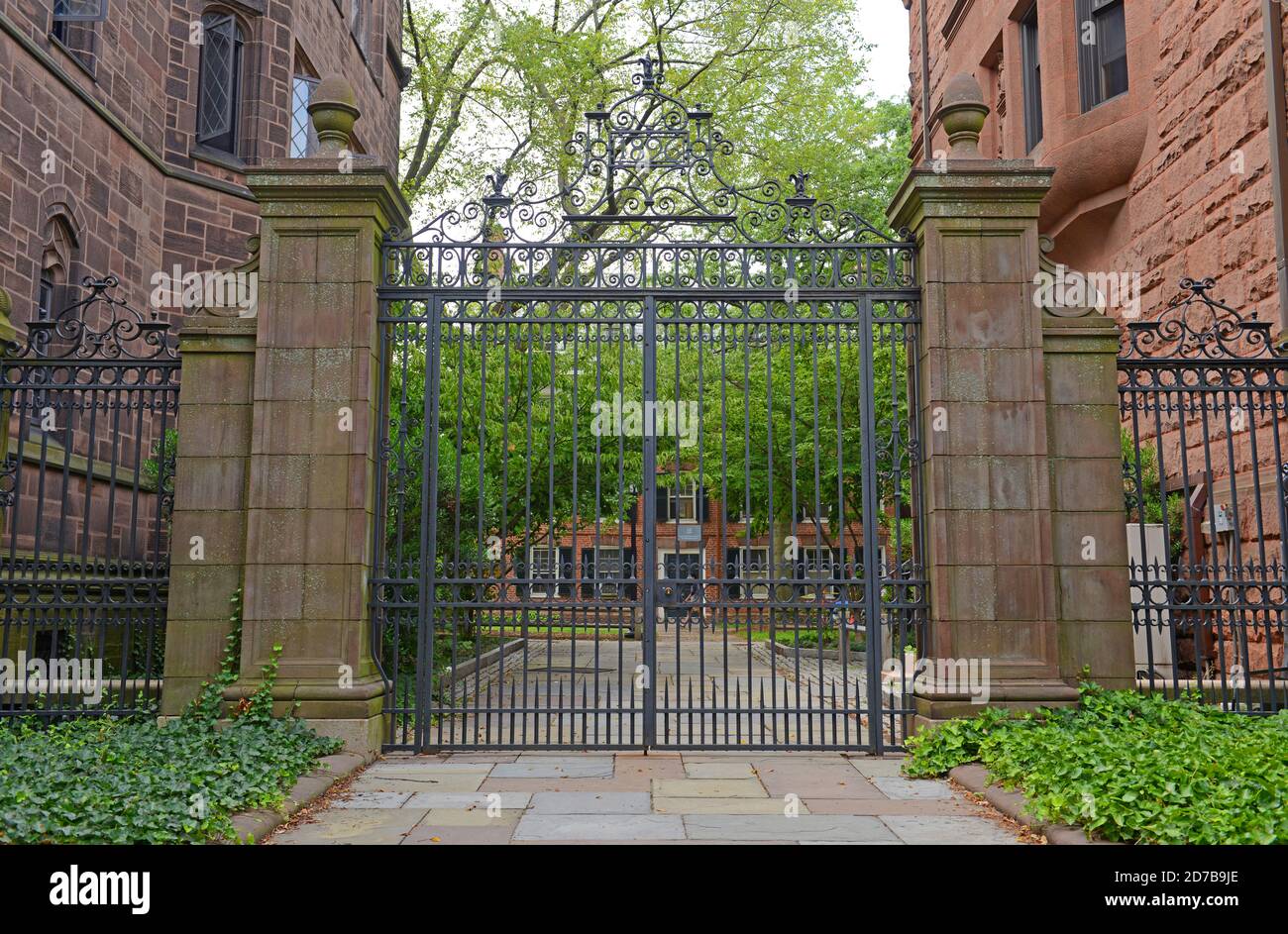 Main Gateway of Yale University, New Haven, Connecticut, CT, USA Stock ...