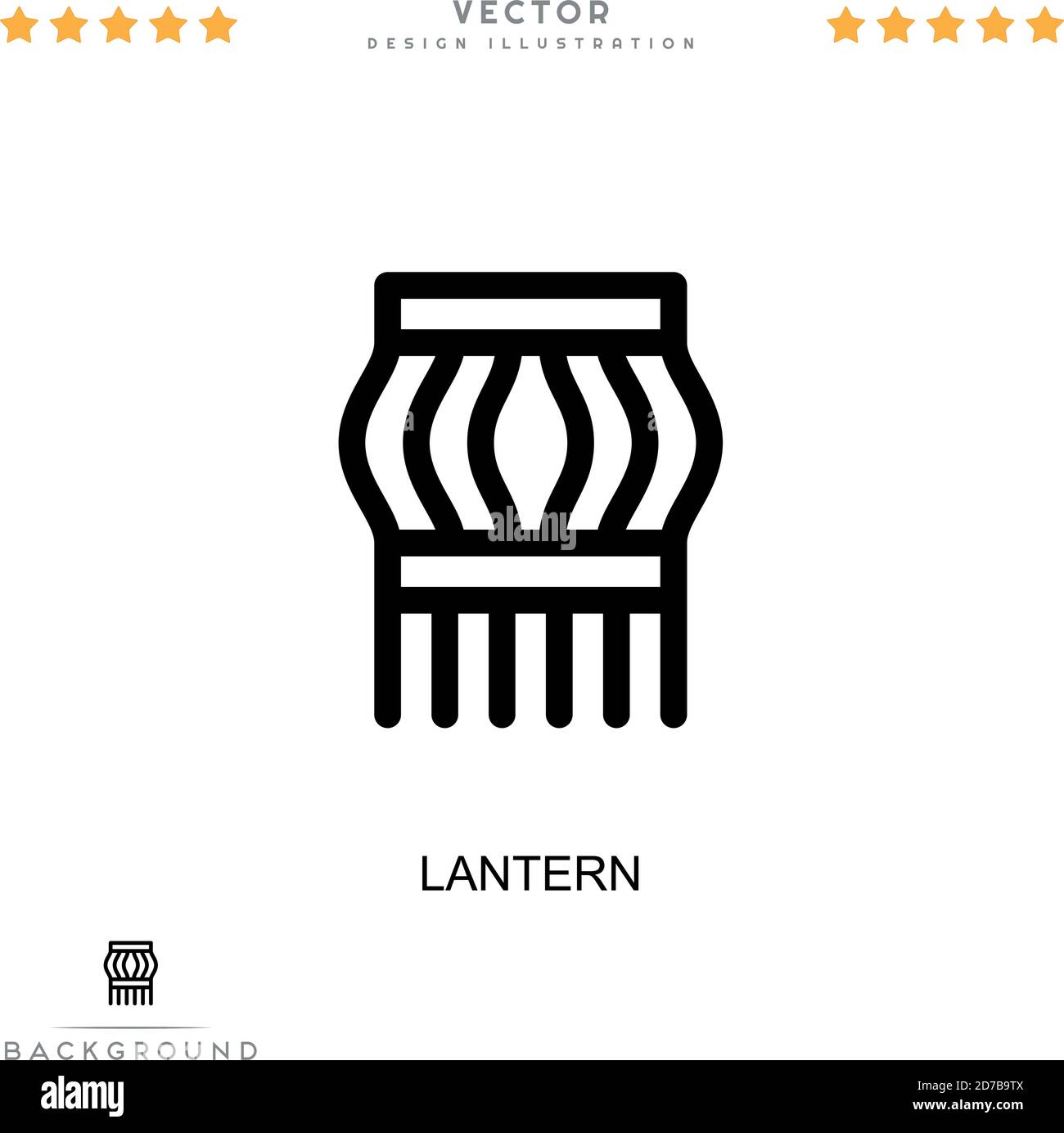 Lantern icon. Simple element from digital disruption collection. Line ...