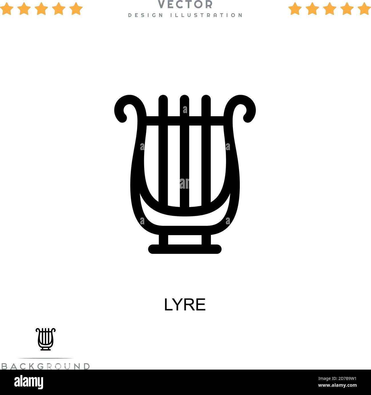 Lyre icon. Simple element from digital disruption collection. Line Lyre ...