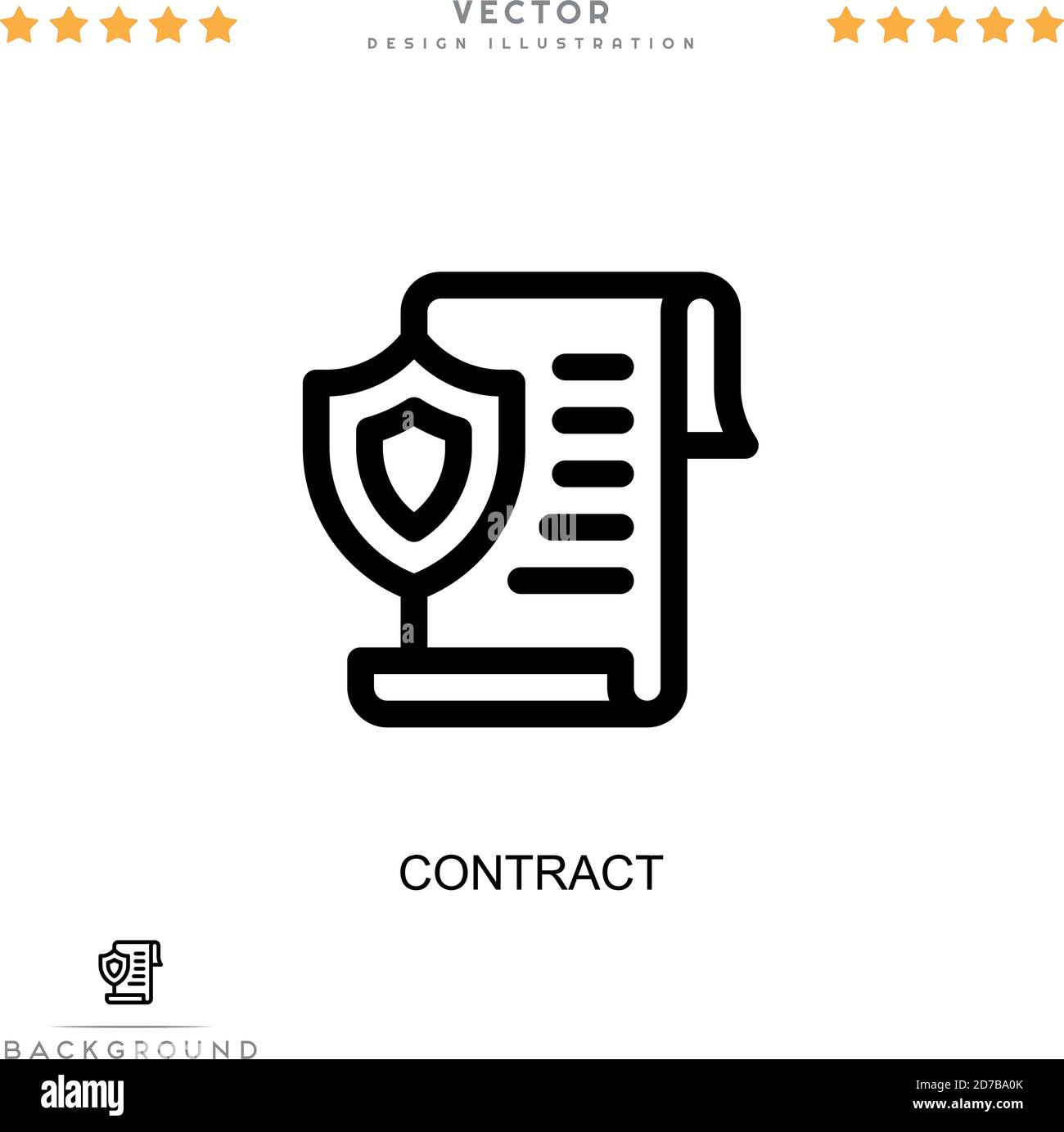 Contract icon. Simple element from digital disruption collection. Line ...