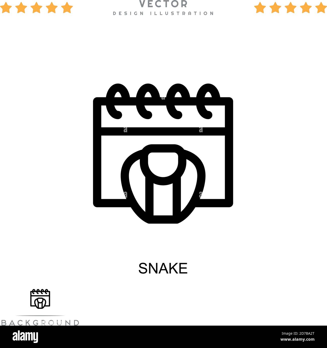 Snake icon. Simple element from digital disruption collection. Line ...