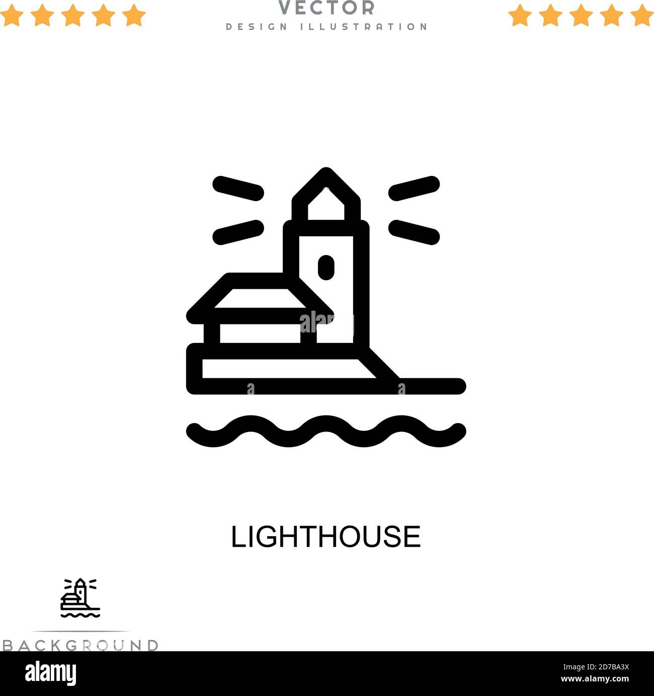 Lighthouse icon. Simple element from digital disruption collection ...