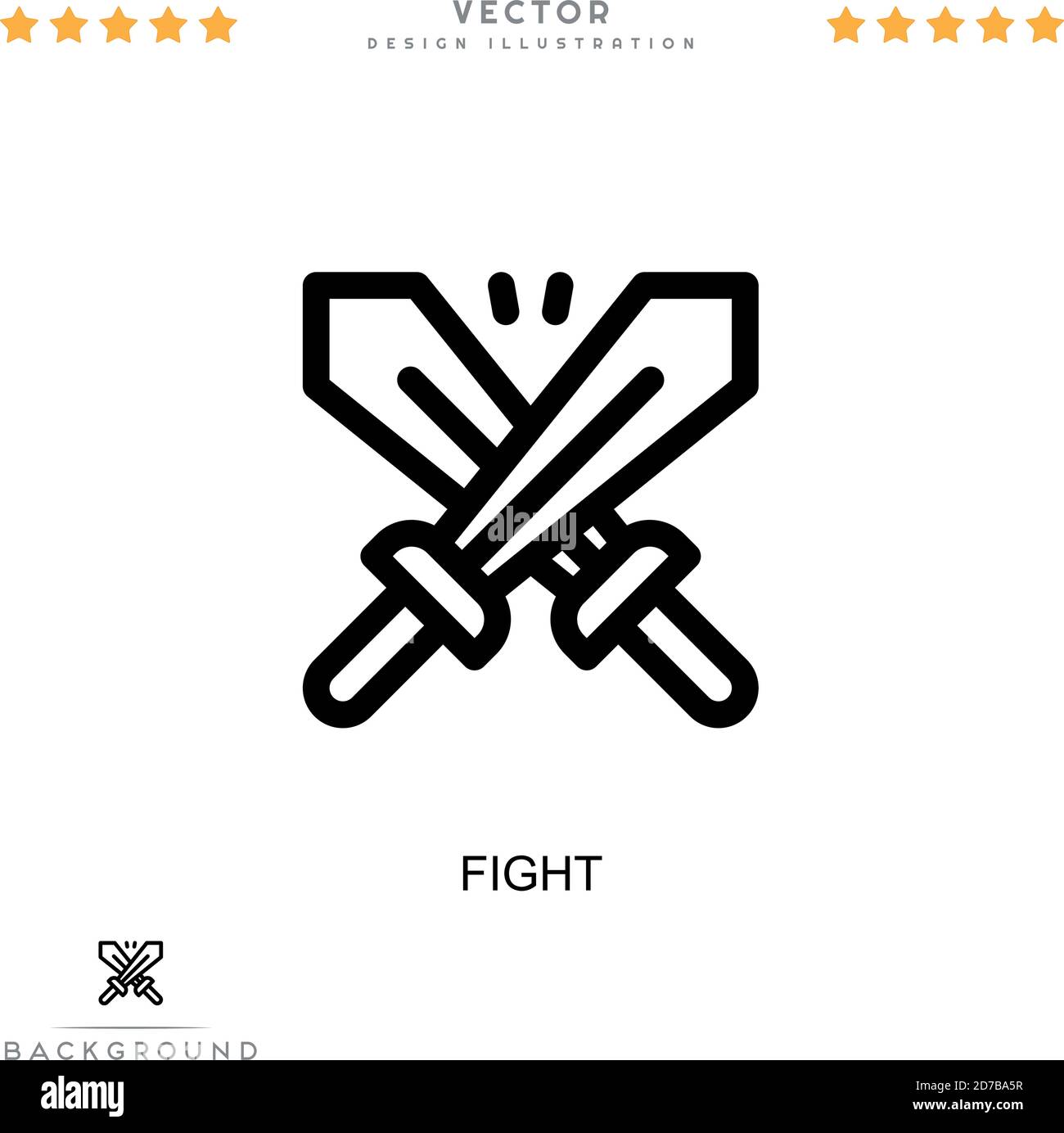 Fight icon. Simple element from digital disruption collection. Line ...