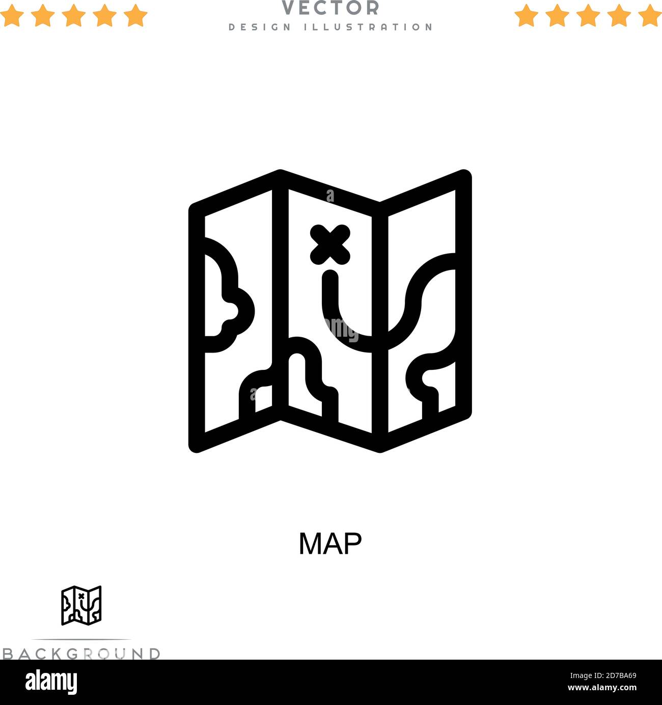Map icon. Simple element from digital disruption collection. Line Map ...