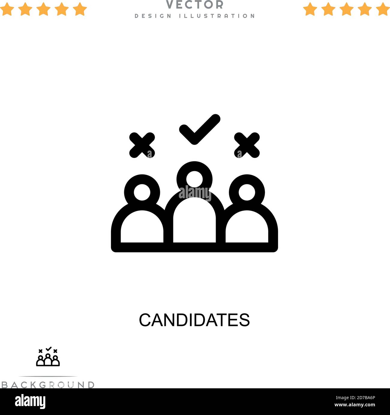 Candidates icon. Simple element from digital disruption collection ...