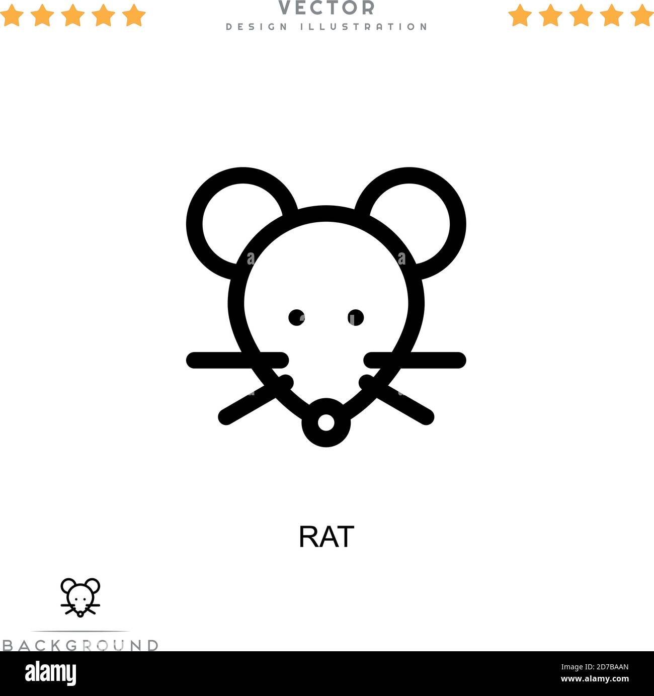 Rat icon. Simple element from digital disruption collection. Line Rat ...