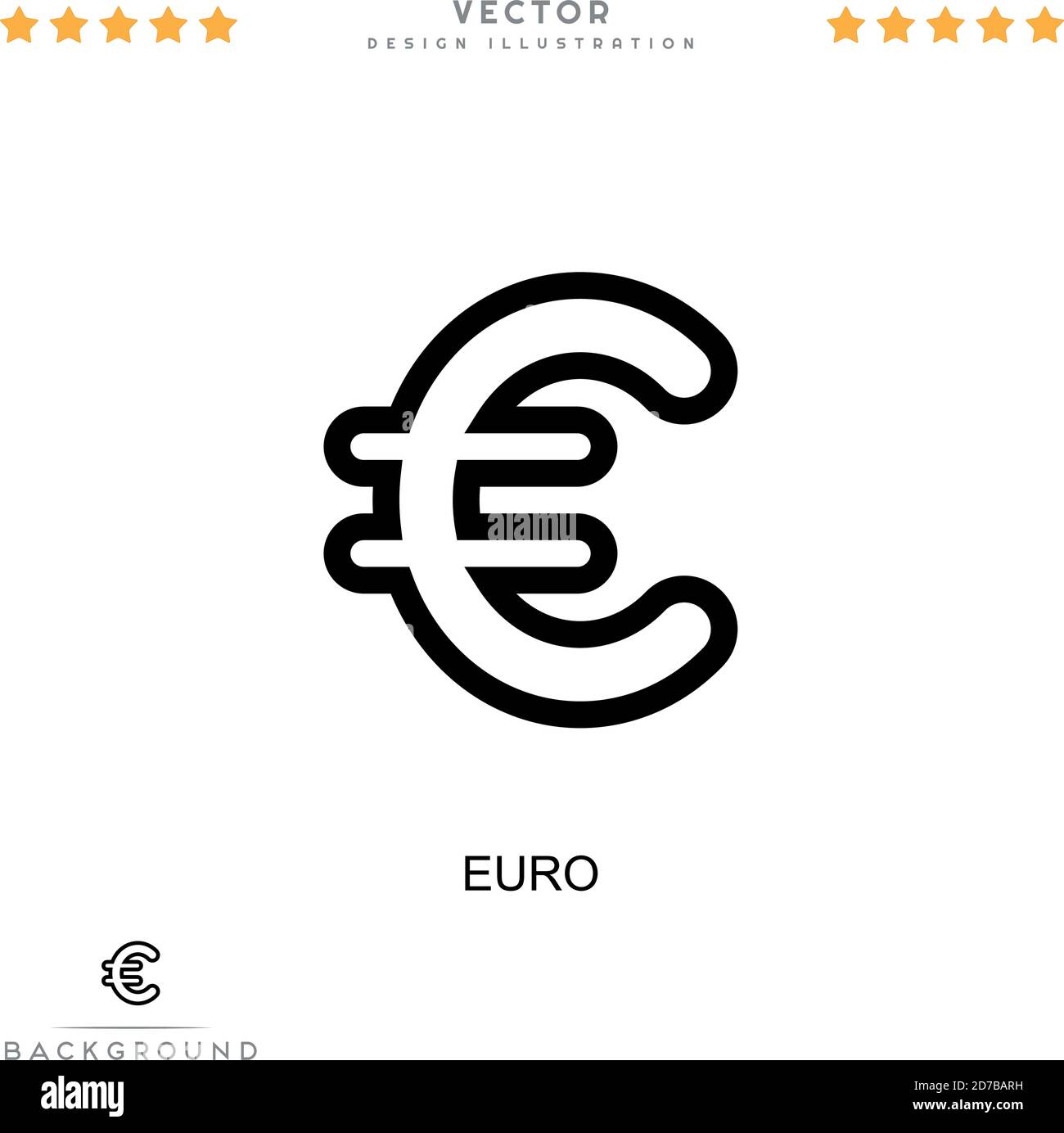 Euro icon. Simple element from digital disruption collection. Line Euro ...