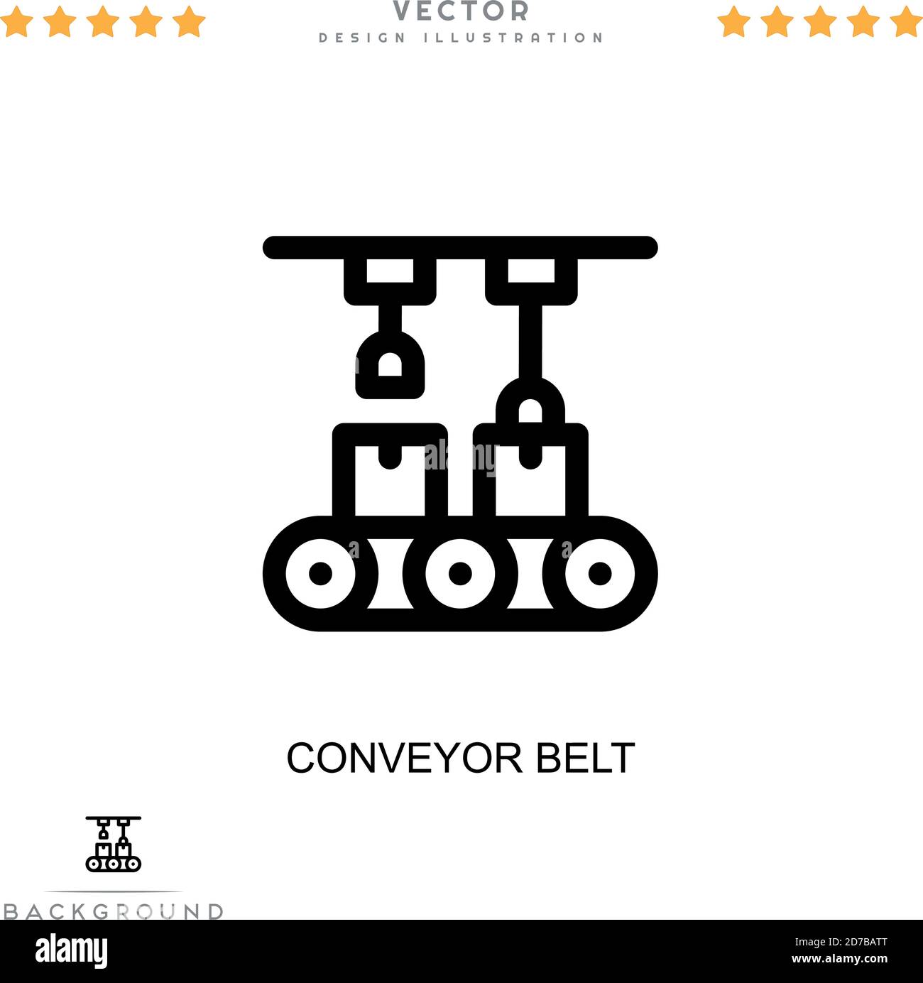 Conveyor belt icon. Simple element from digital disruption collection ...