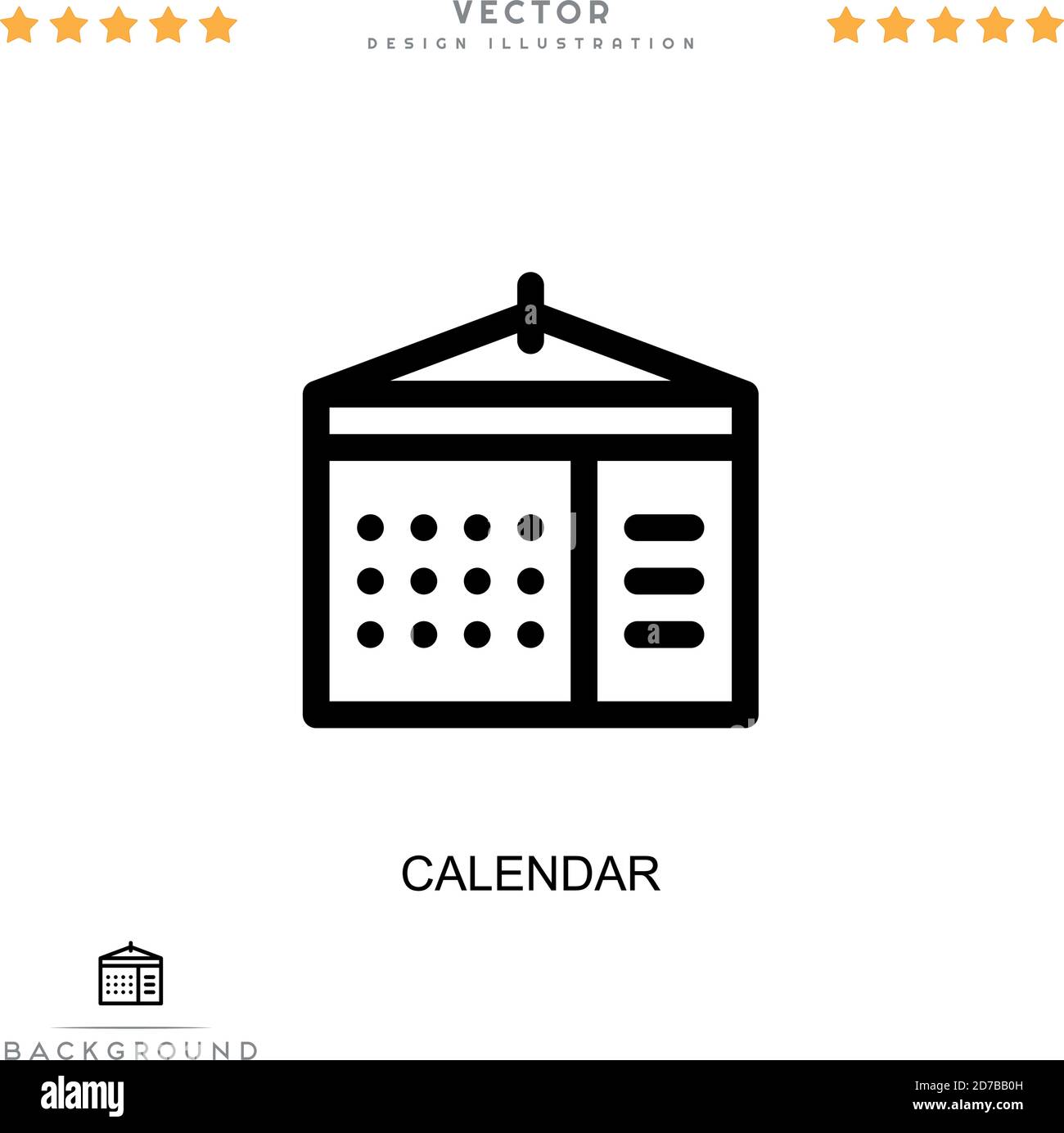 Calendar icon. Simple element from digital disruption collection. Line ...