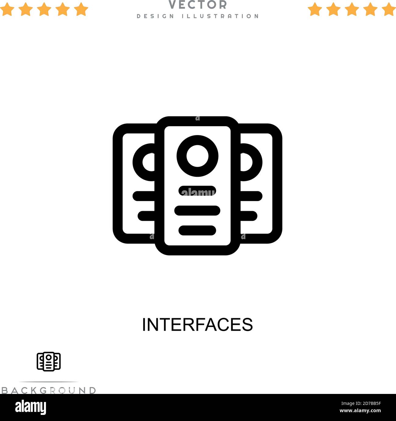 Interfaces icon. Simple element from digital disruption collection ...