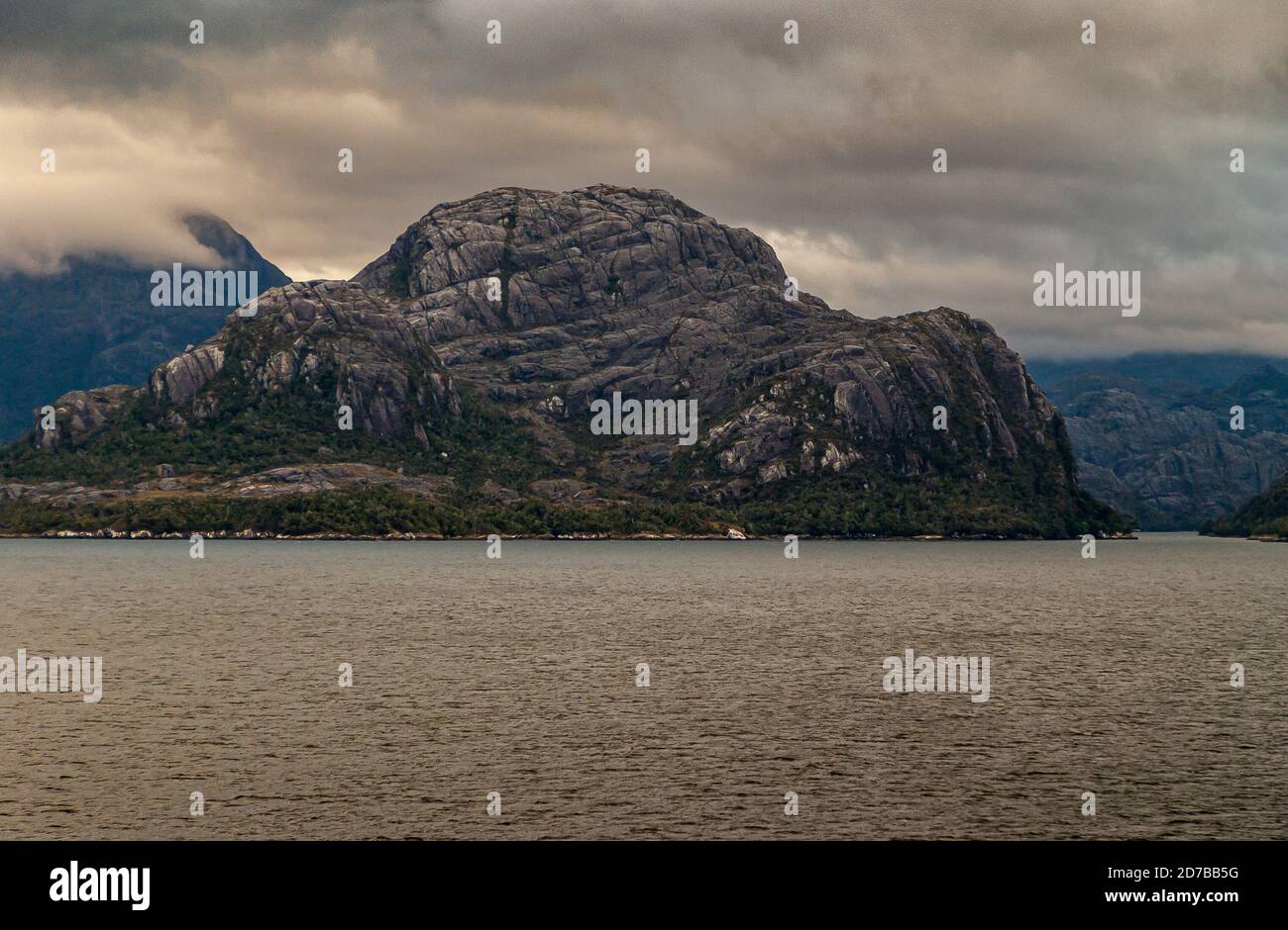 Sarmiento Channel, Chile - December 11, 2008: Amalia Glacier and Fjord ...