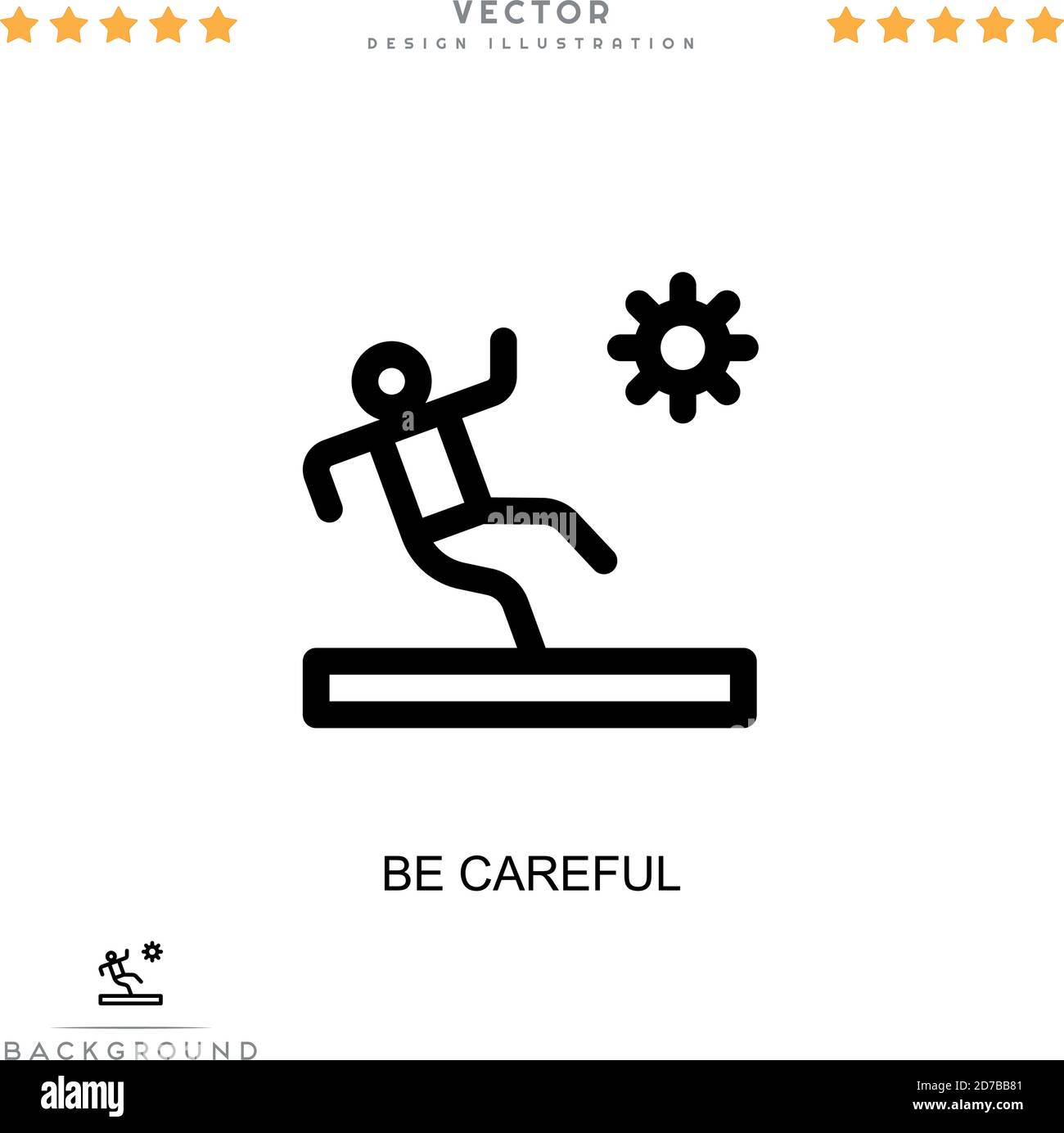 Be careful icon. Simple element from digital disruption collection ...