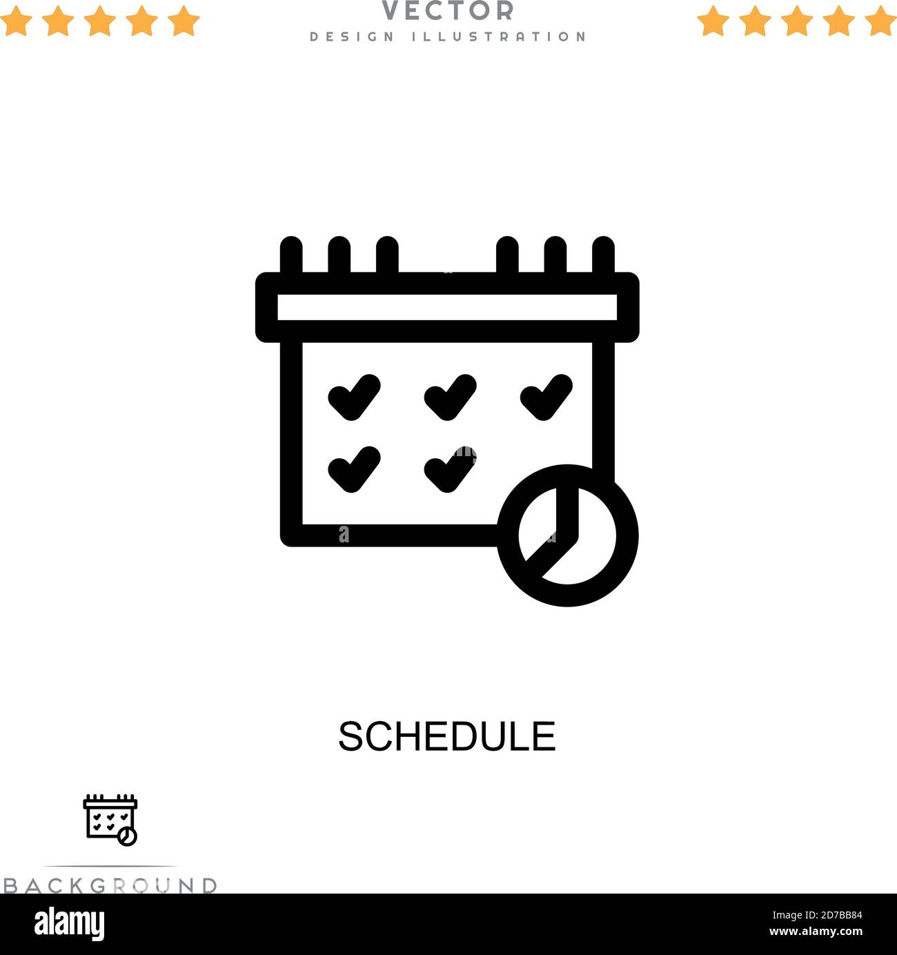 Schedule icon. Simple element from digital disruption collection. Line ...