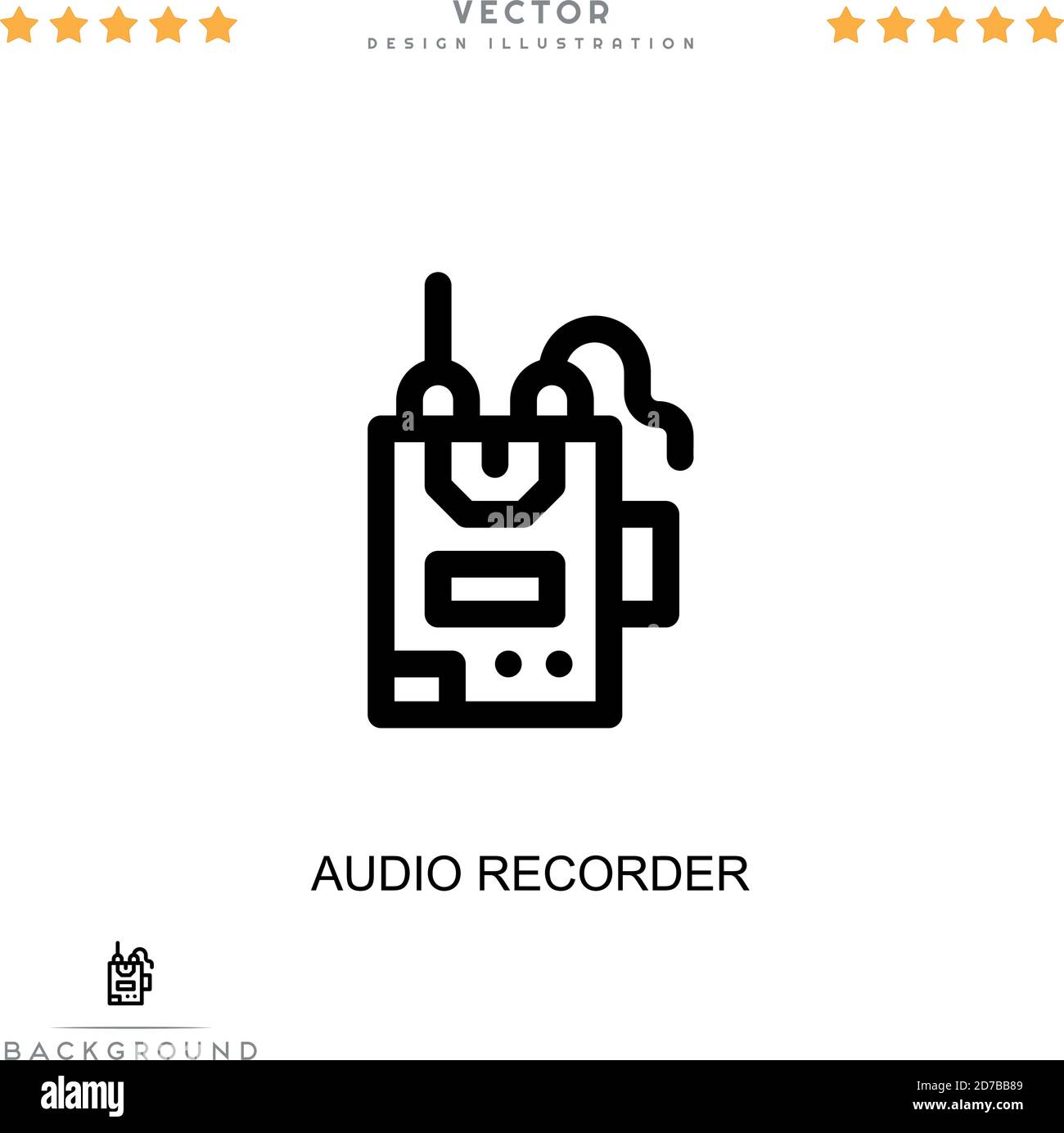 Audio recorder icon. Simple element from digital disruption collection ...