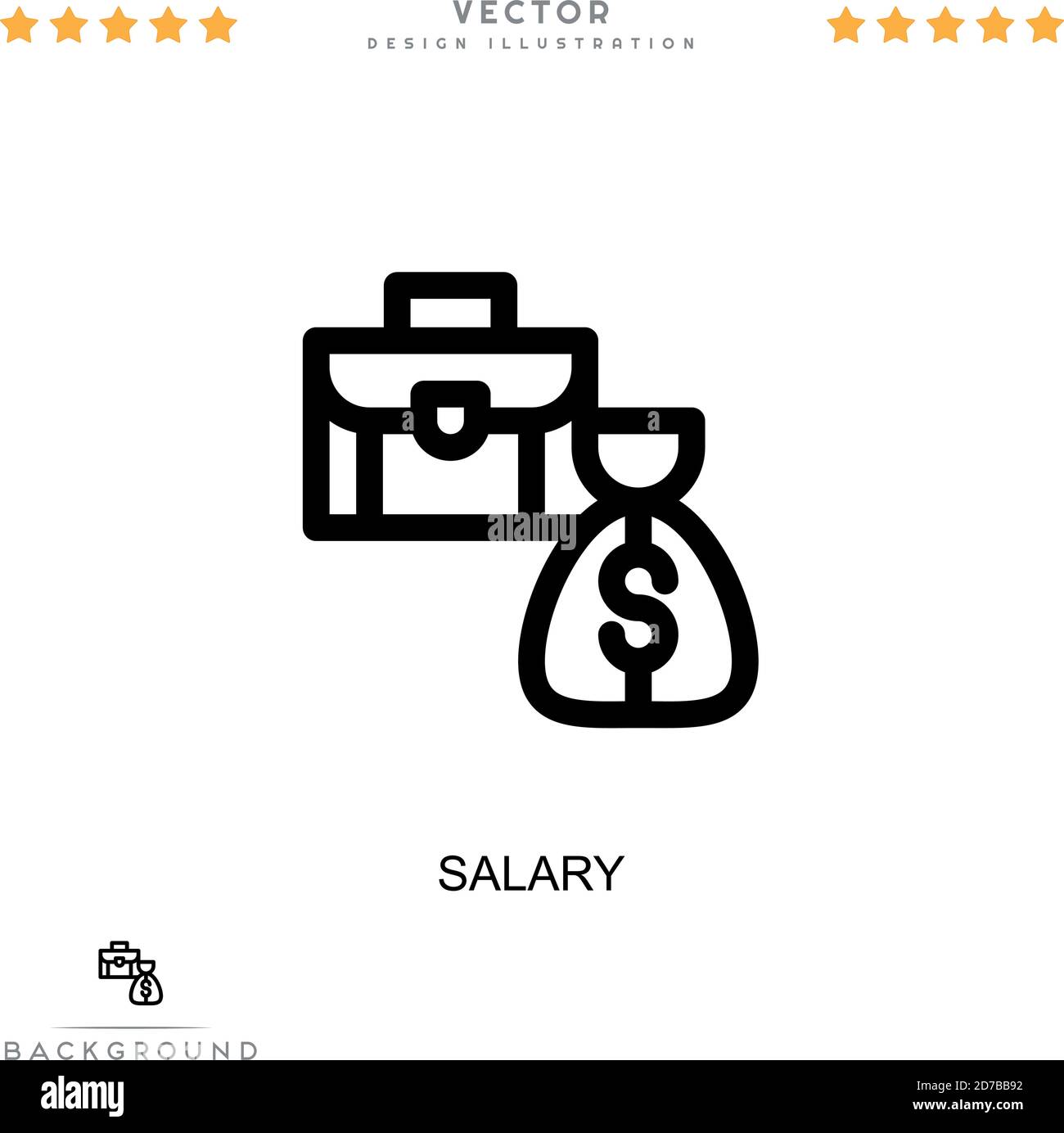 Salary icon. Simple element from digital disruption collection. Line ...