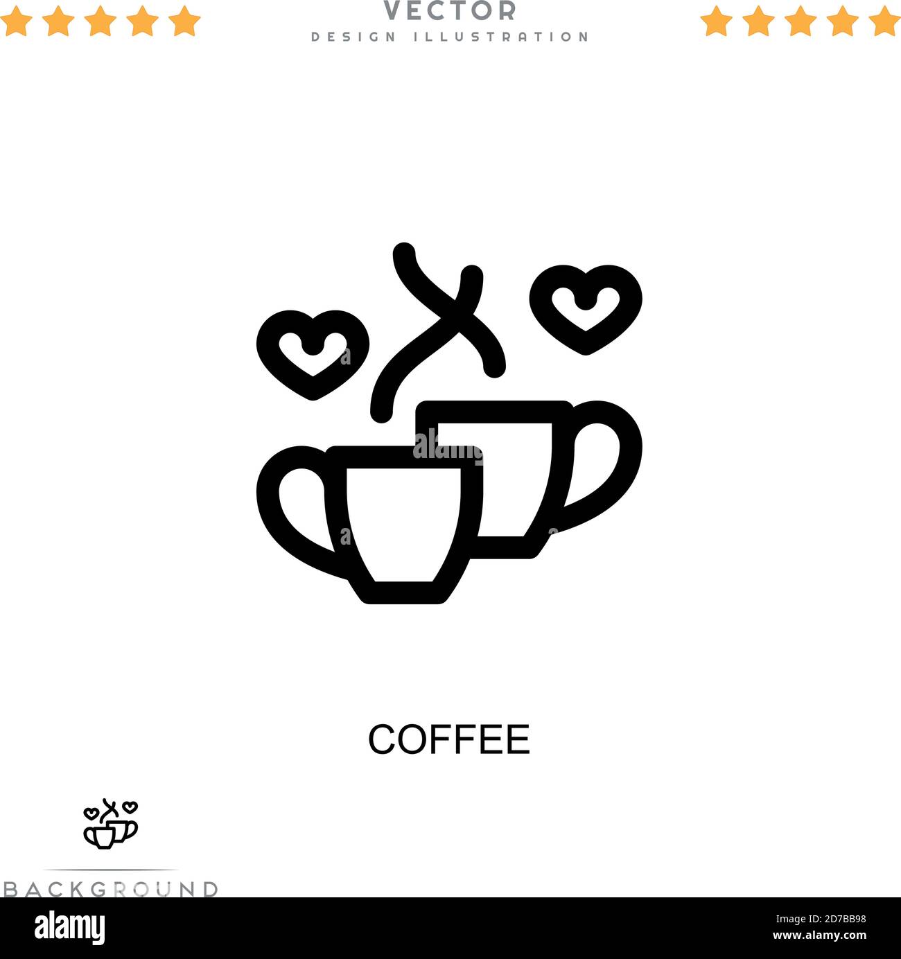 Coffee icon. Simple element from digital disruption collection. Line ...