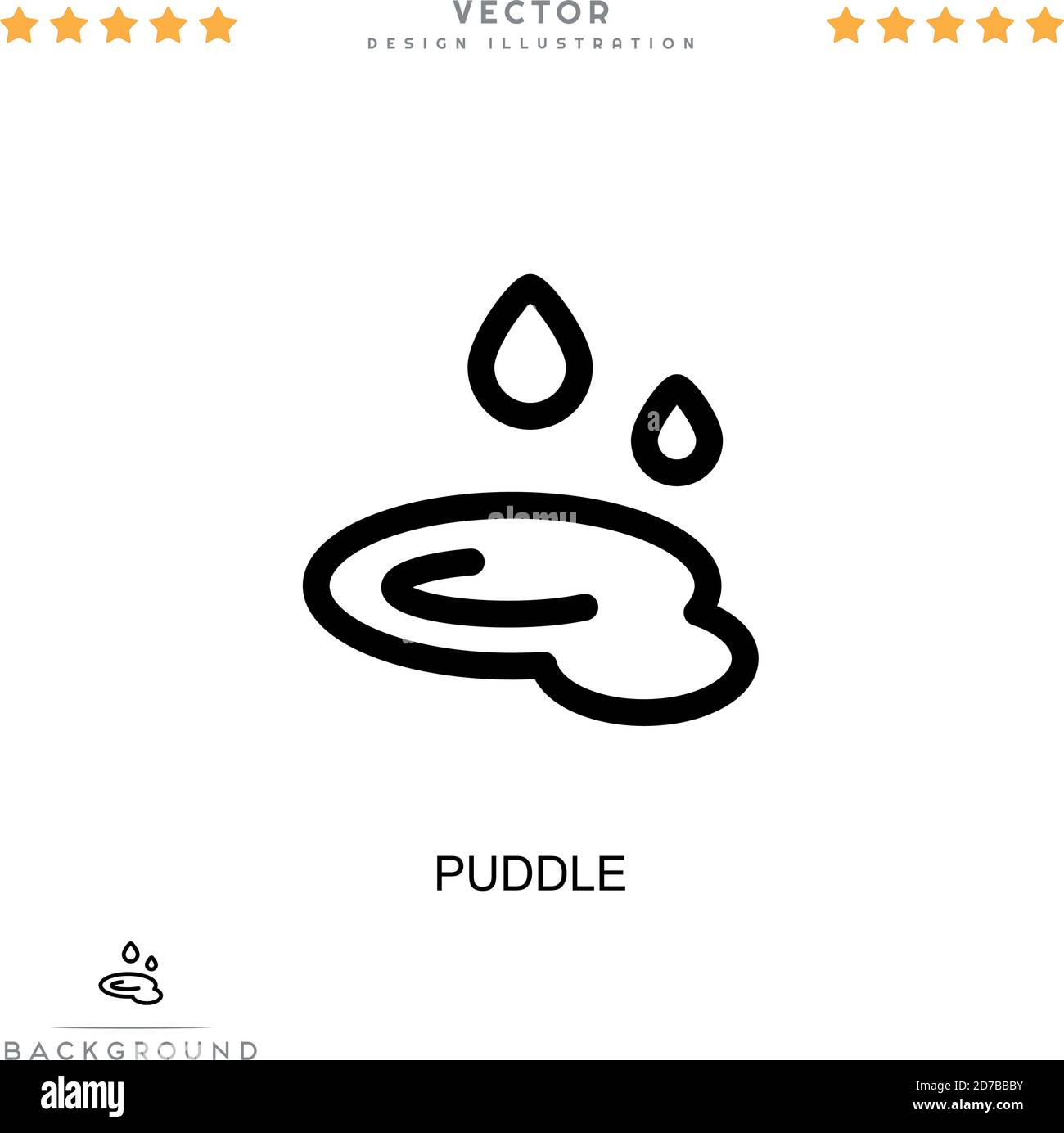 Puddle icon. Simple element from digital disruption collection. Line ...