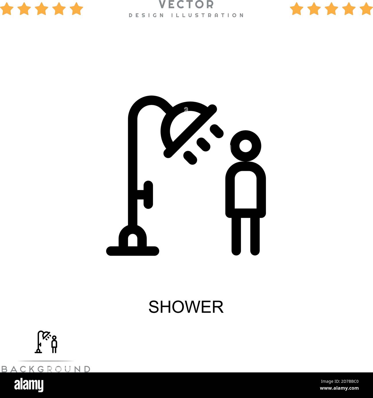 Woman showering water Stock Vector Images - Alamy