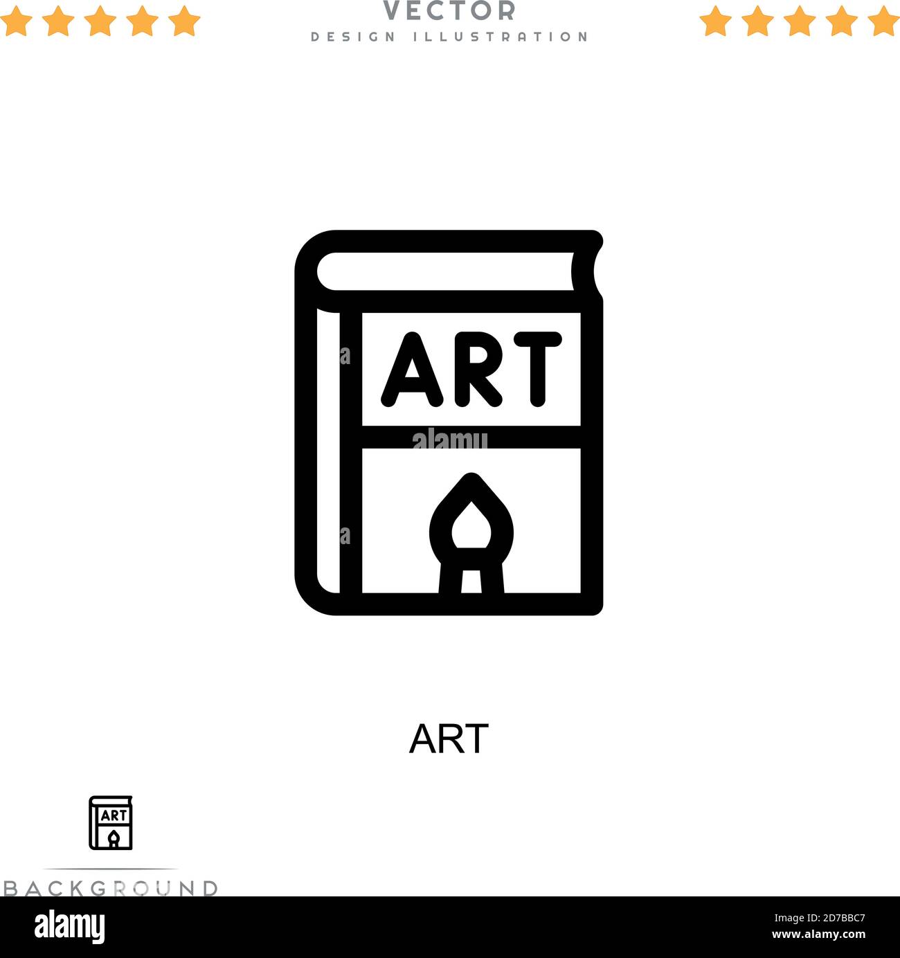 Art icon. Simple element from digital disruption collection. Line Art ...