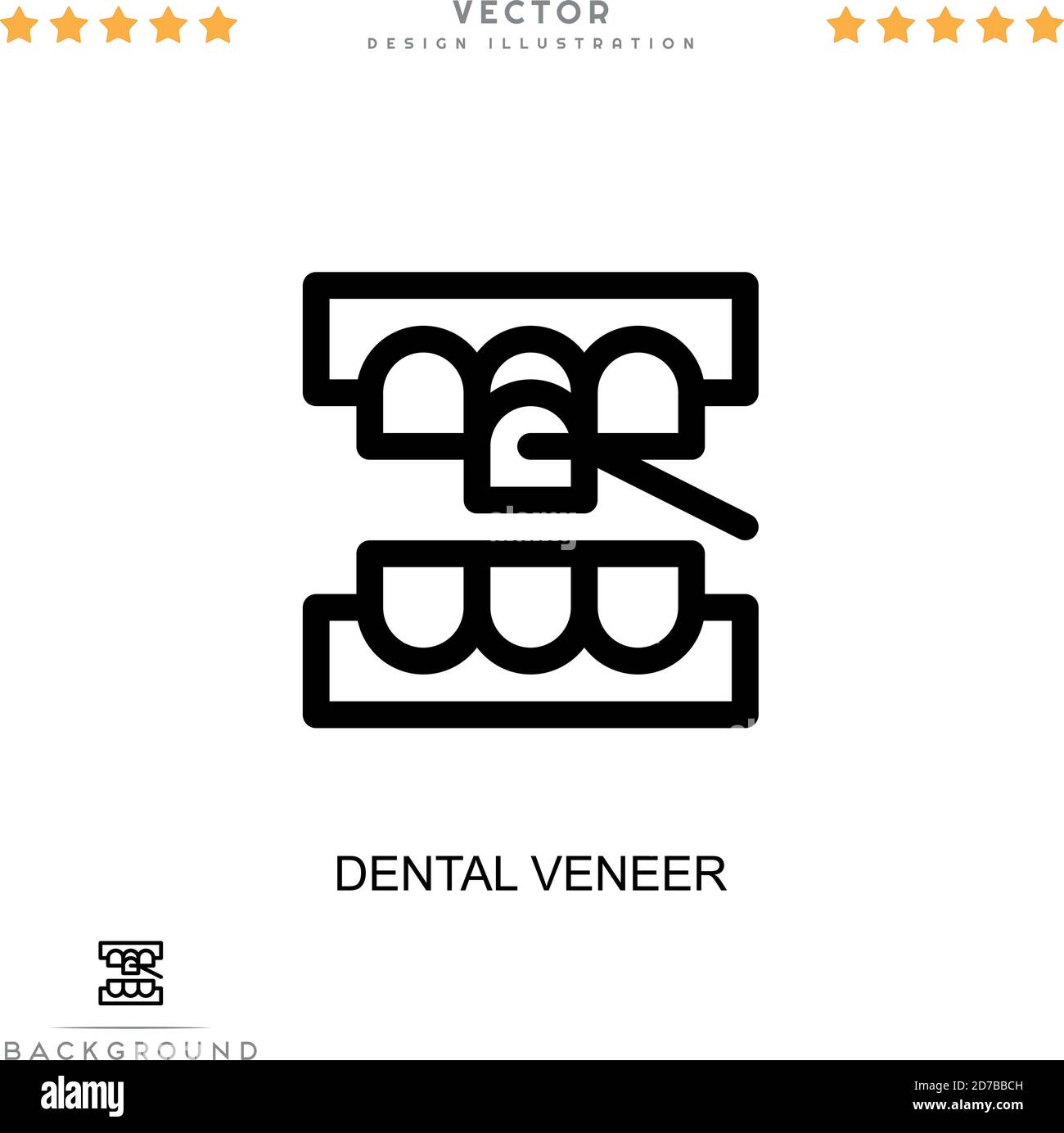 Dental veneer icon simple hi-res stock photography and images - Alamy