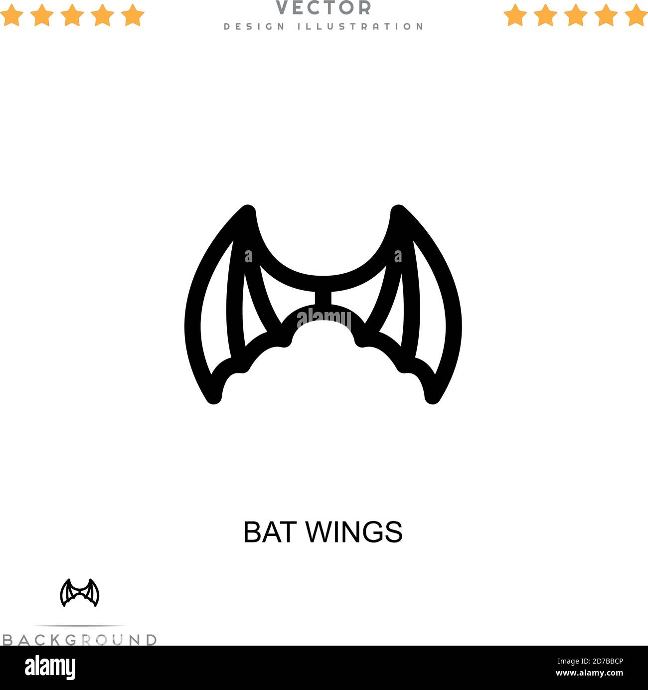 Bat wings icon. Simple element from digital disruption collection. Line ...