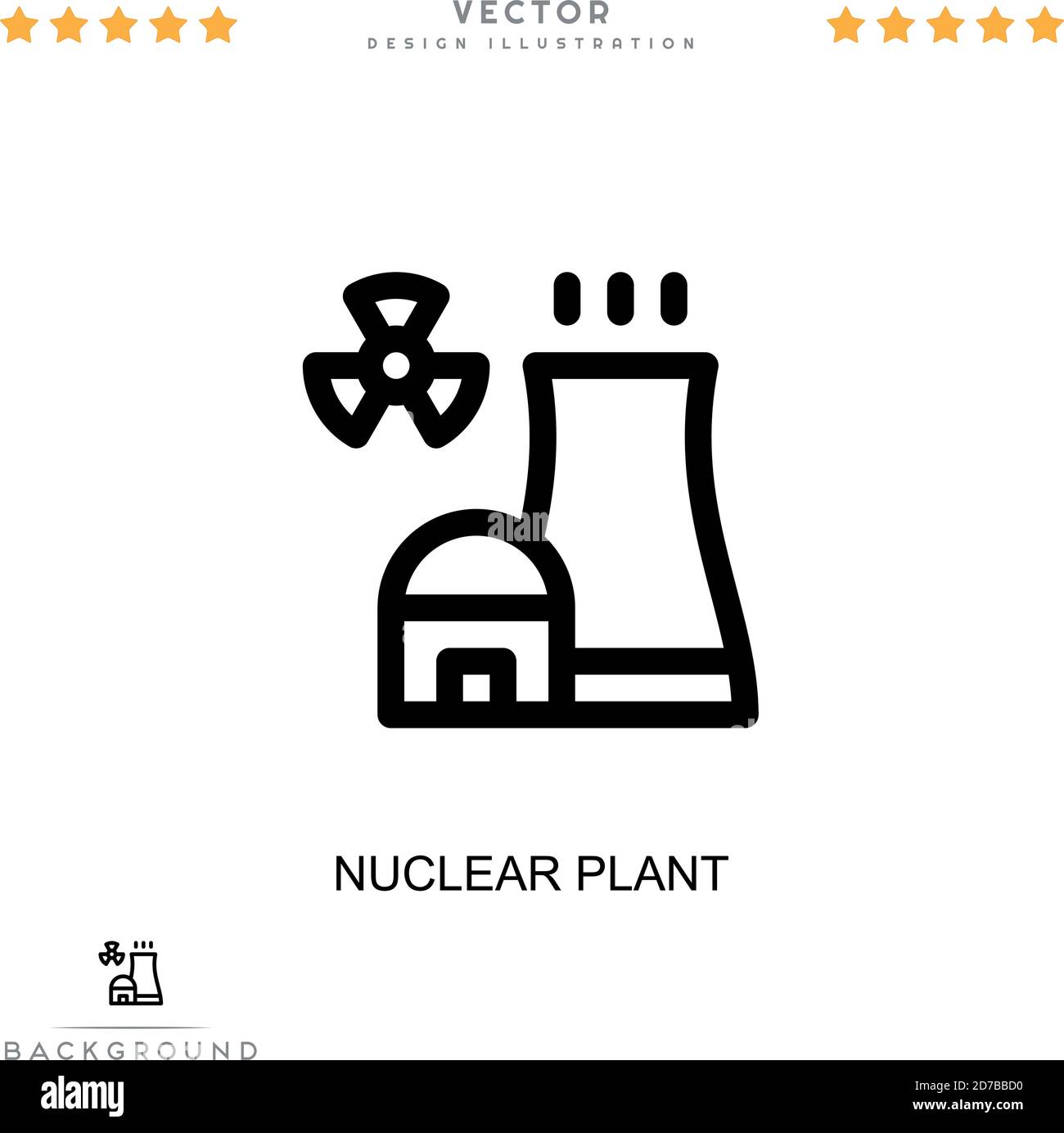 Nuclear plant icon. Simple element from digital disruption collection ...