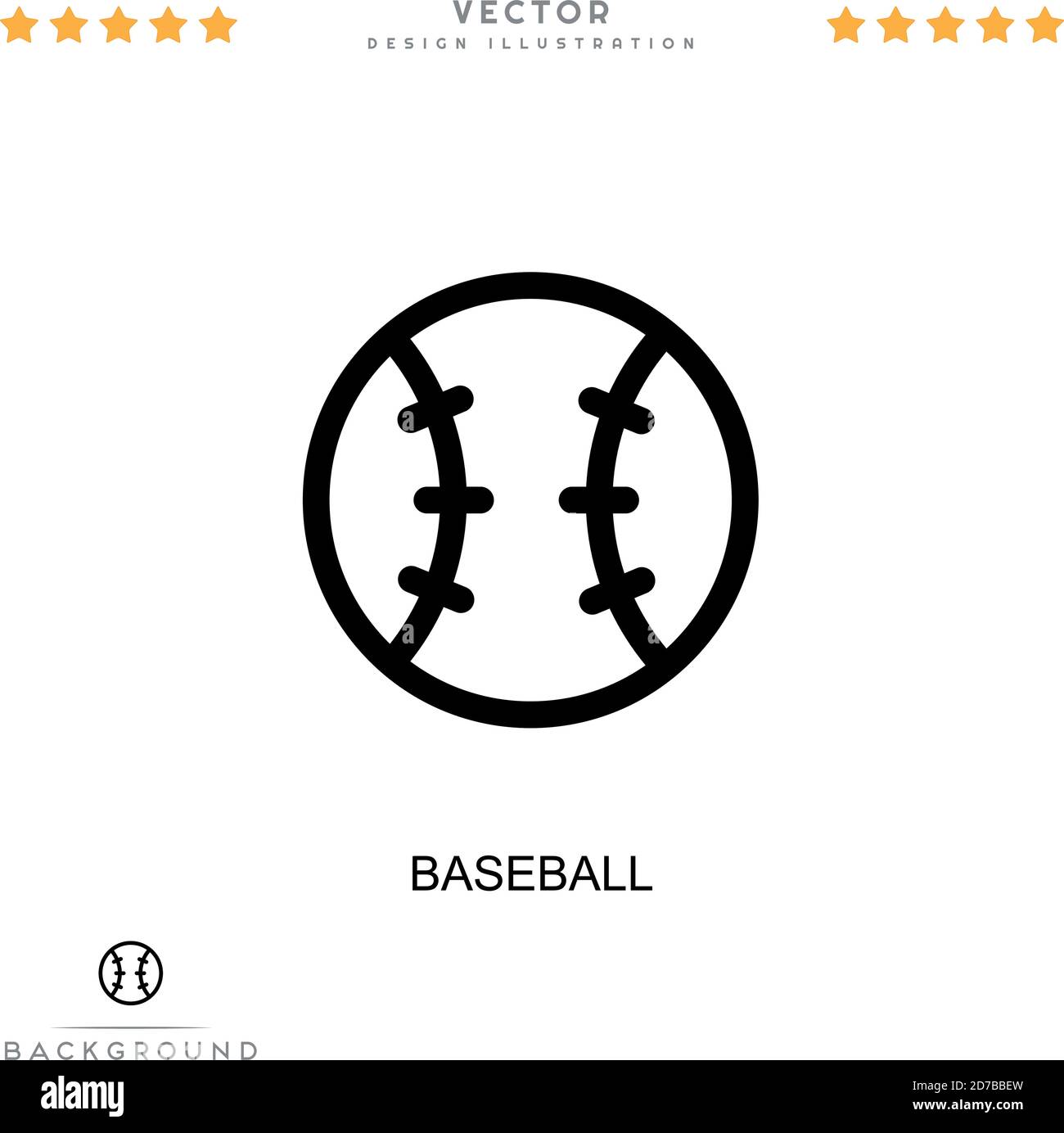 Baseball icon. Simple element from digital disruption collection. Line ...