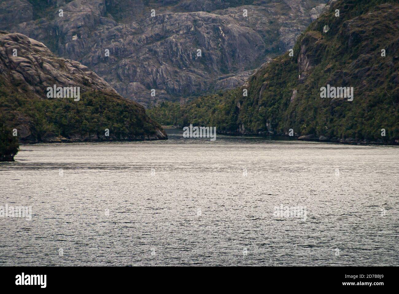 Sarmiento Channel, Chile - December 11, 2008: Amalia Glacier and Fjord ...