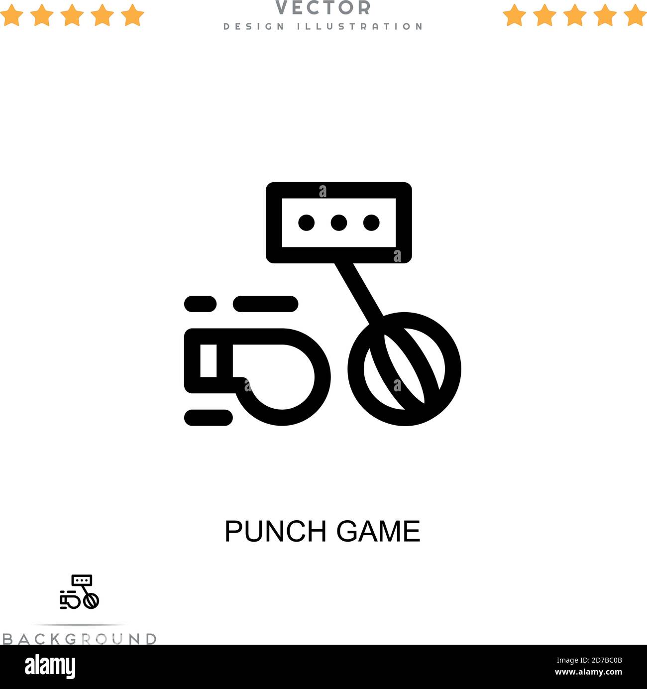 Punch game icon. Simple element from digital disruption collection ...