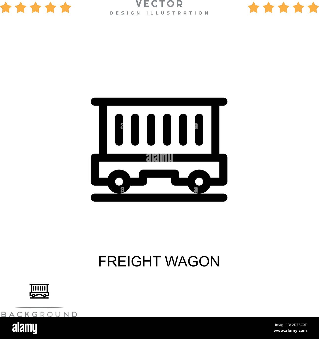 Freight wagon icon. Simple element from digital disruption collection ...