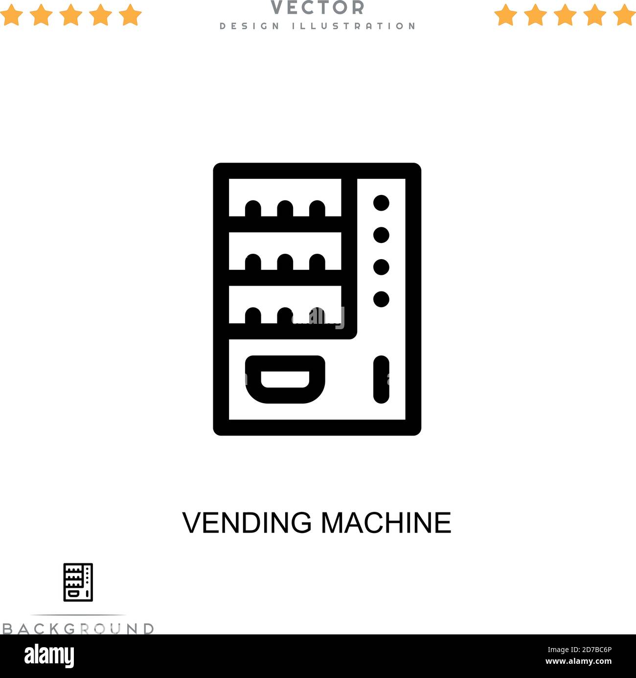Vending machine icon. Simple element from digital disruption collection. Line Vending machine ...