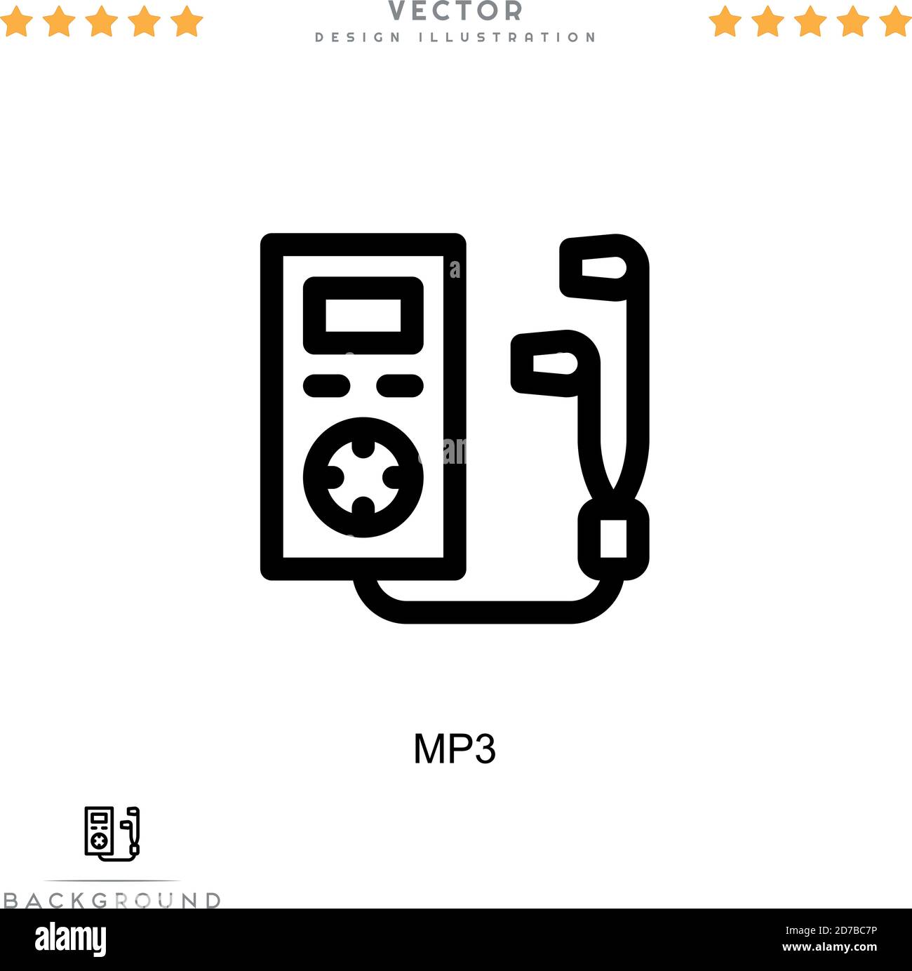 Mp3 icon. Simple element from digital disruption collection. Line Mp3 ...